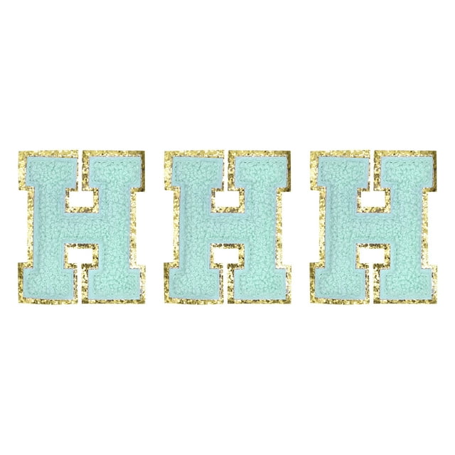Uxcell Chenille Letters H Patches Large Size 80mm/3.15 Inch H Patches ...