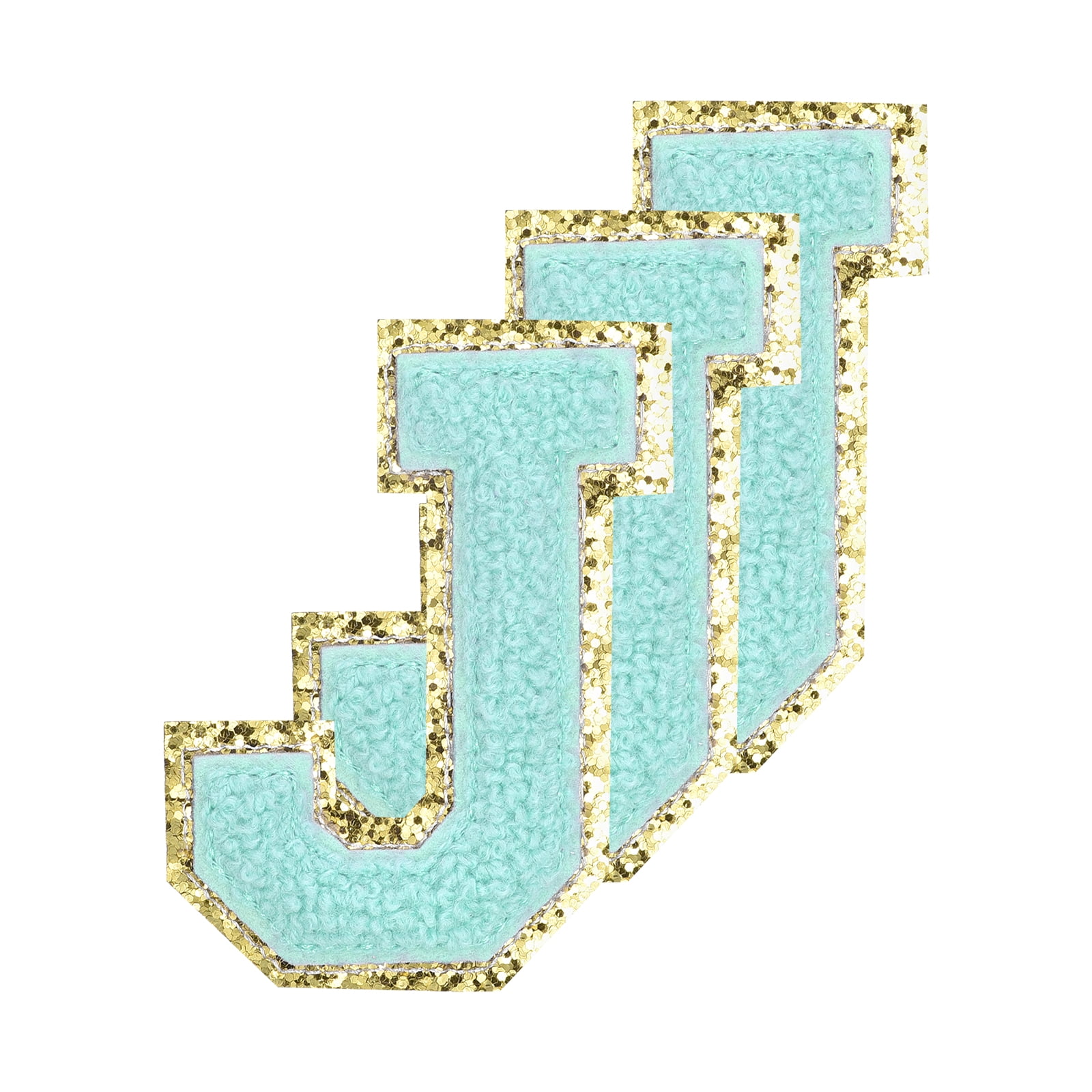Uxcell Chenille Letters J Patches Large Size 80mm/3.15 Inch J Patches ...