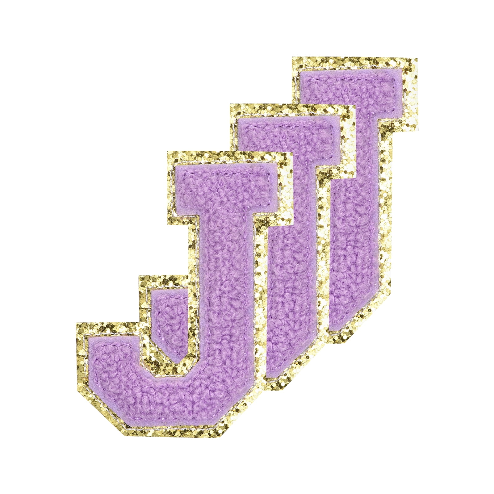Uxcell Chenille Letters J Patches Large Size 80mm/3.15 Inch J Patches ...