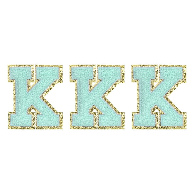 Uxcell Chenille Letters K Patches Large Size 80mm/3.15 Inch K Patches ...
