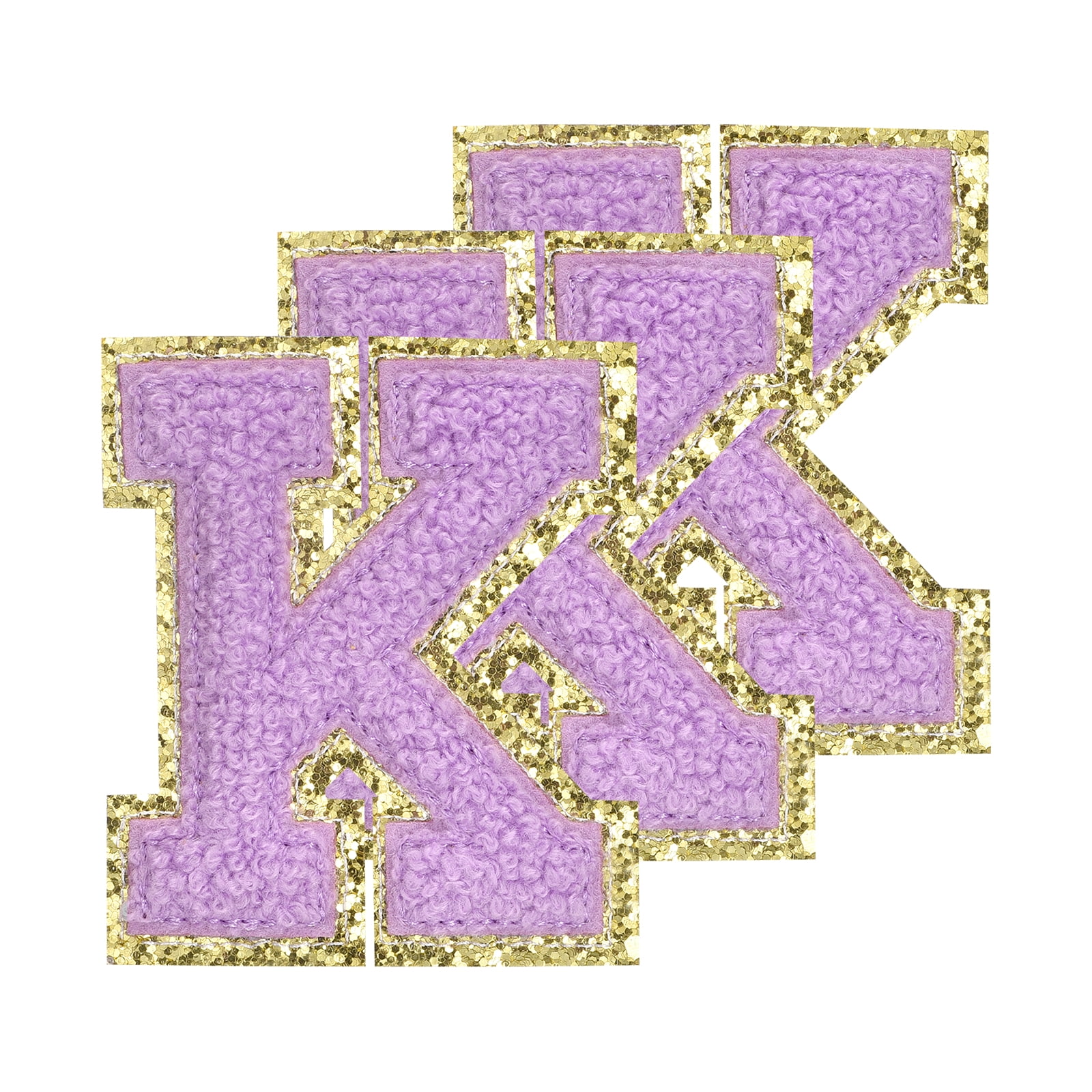 Uxcell Chenille Letters K Patches Large Size 80mm/3.15 Inch K Patches ...