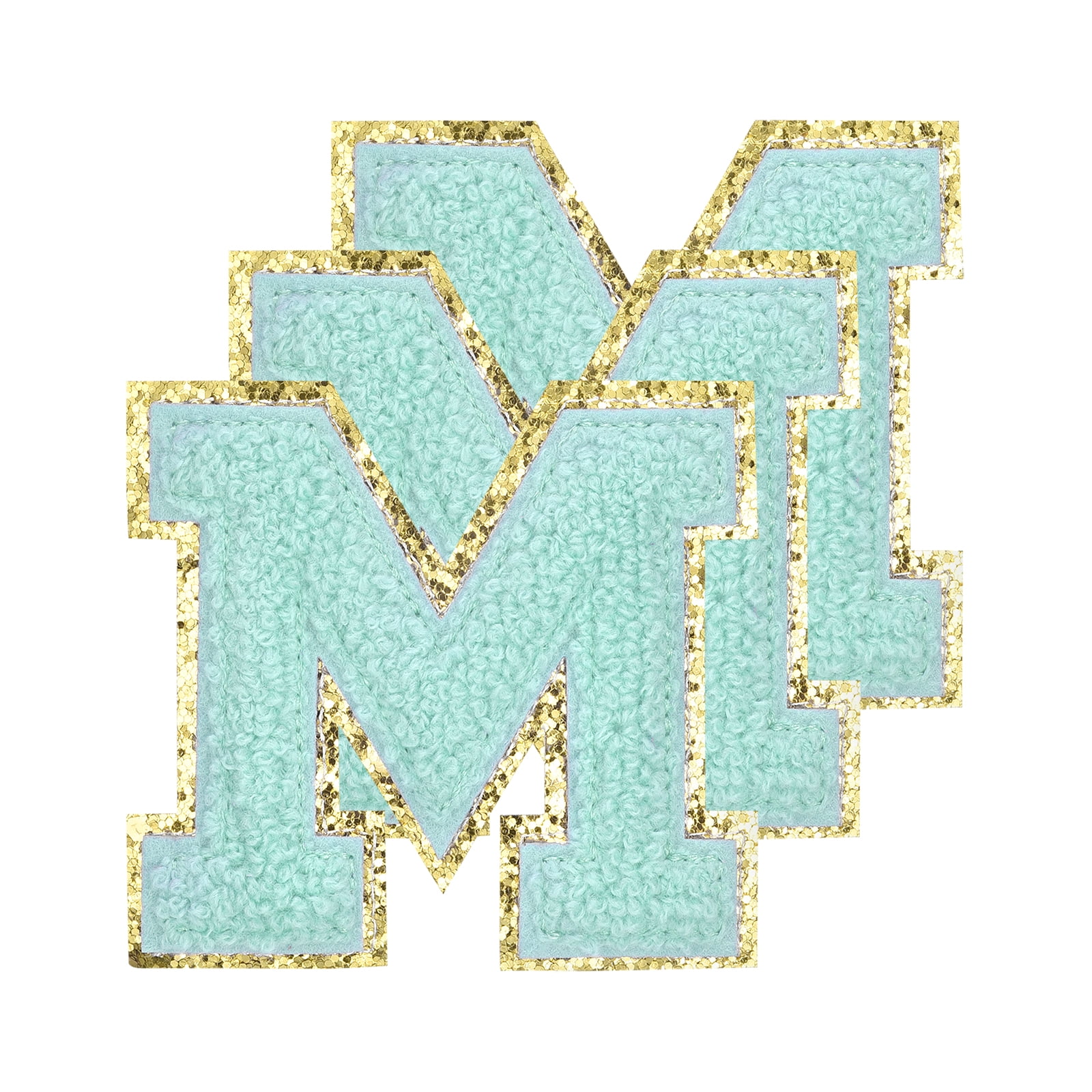 Uxcell Chenille Letters M Patches Large Size 80mm/3.15 Inch M Patches ...