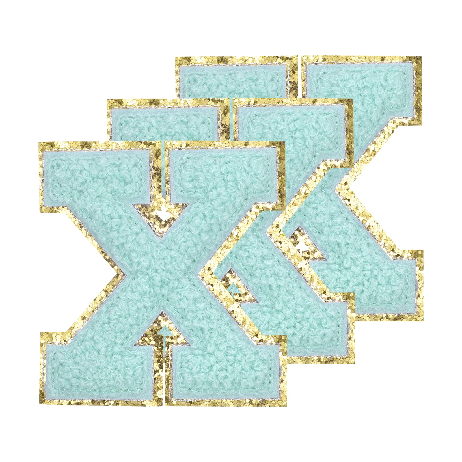 Uxcell Chenille Letters X Patches Large Size 80mm/3.15 Inch X Patches ...