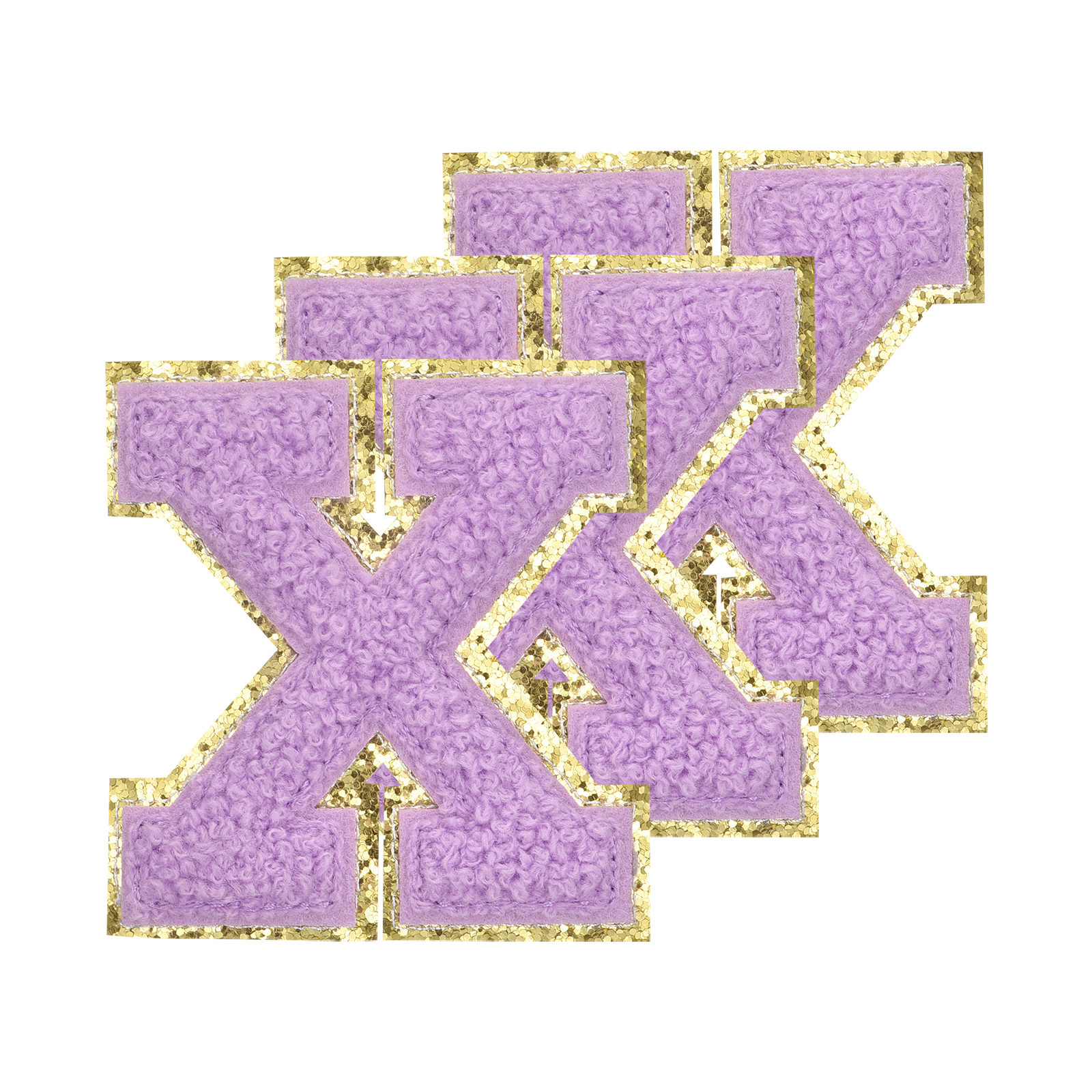 Uxcell Chenille Letters X Patches Large Size 80mm/3.15 Inch X Patches ...