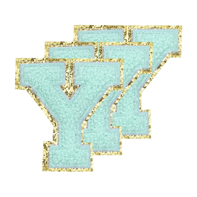 Uxcell Chenille Letters Y Patches Large Size 80mm/3.15 Inch Y Patches ...