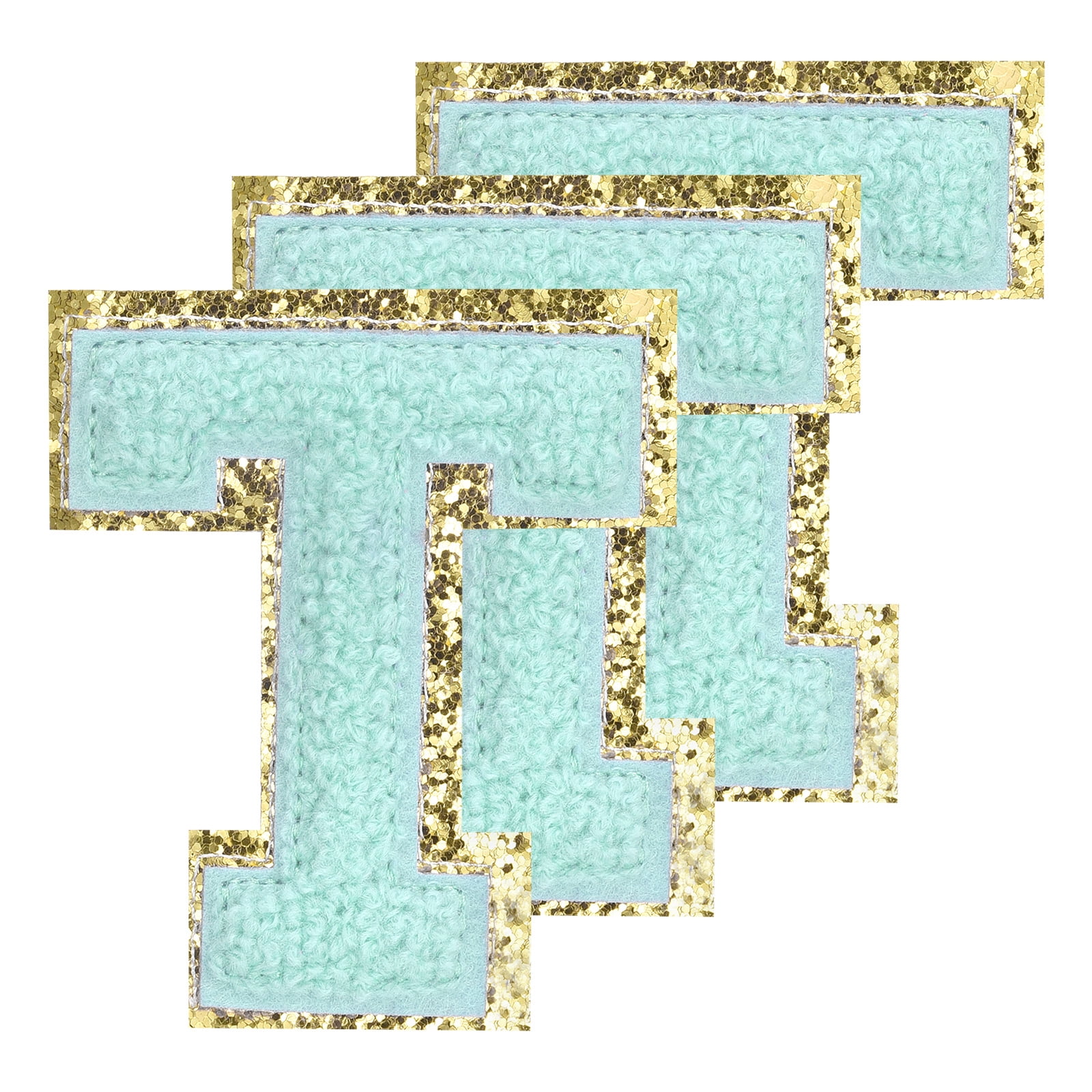 Uxcell Chenille Sew on Letter Patches Self Adhesive Chenille on Patches ...