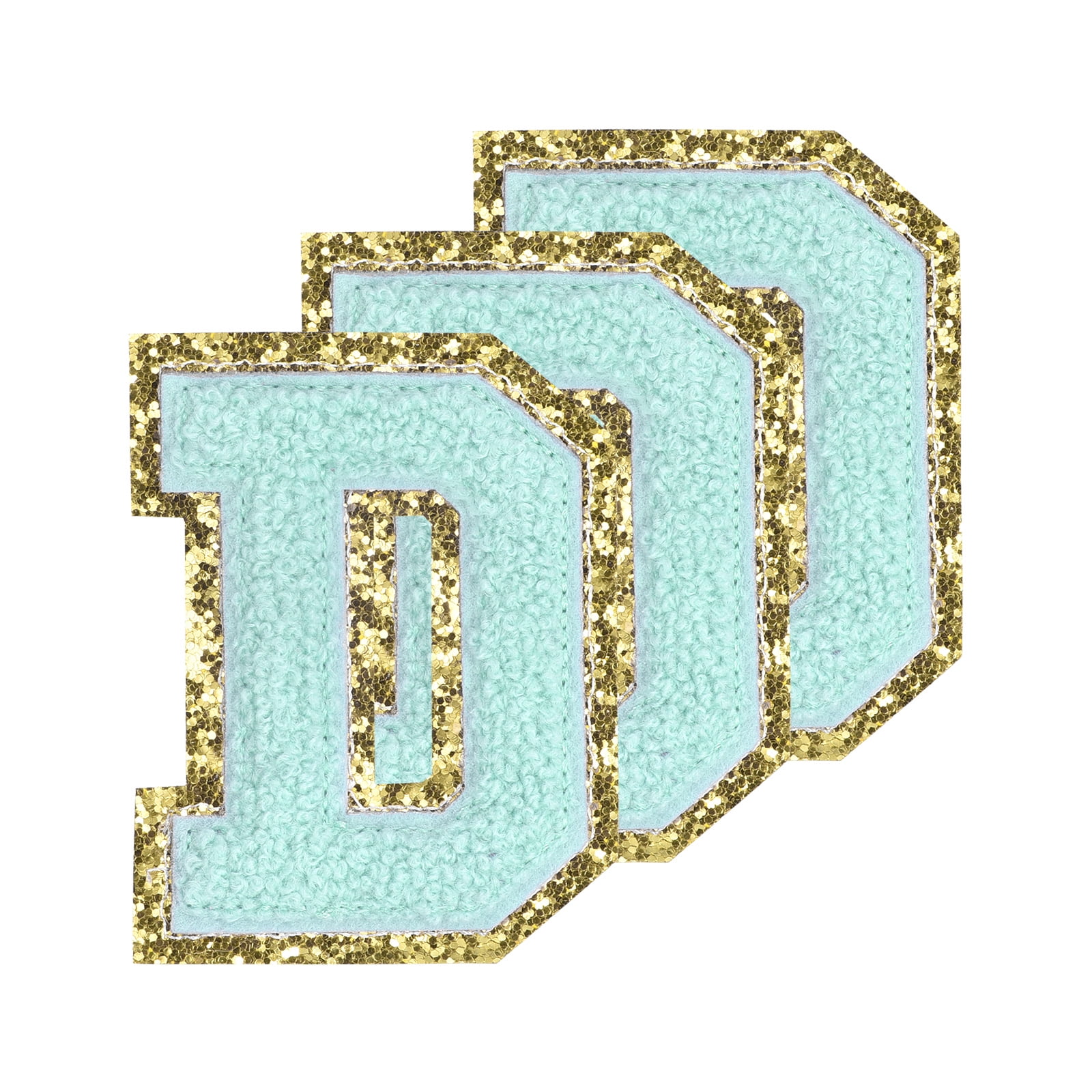 Uxcell Chenille Sew on Letter Patches Self Adhesive Chenille on Patches ...