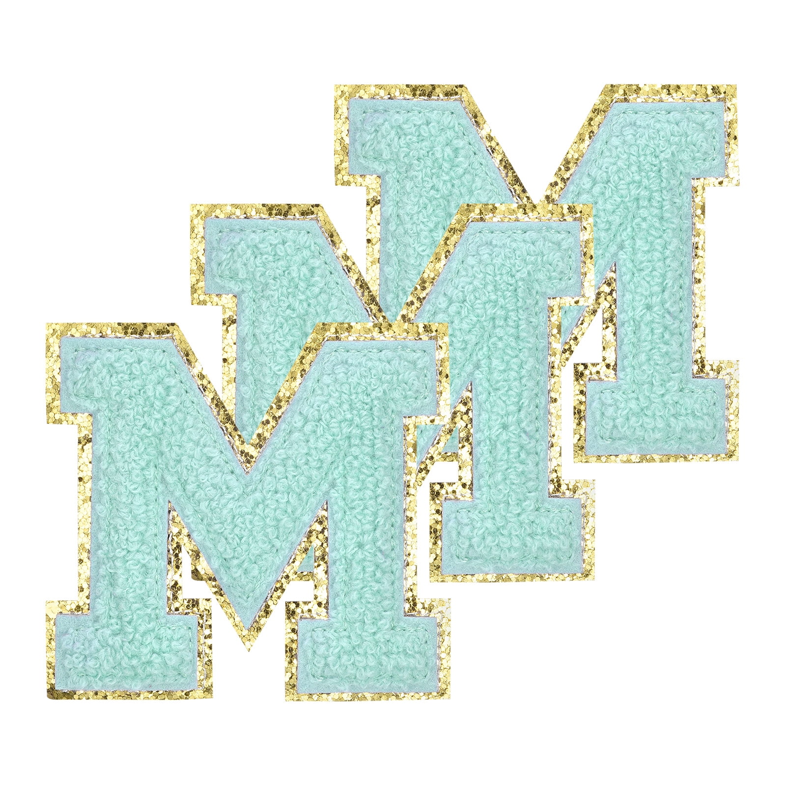Uxcell Chenille Sew on Letter Patches Self Adhesive Chenille on Patches ...