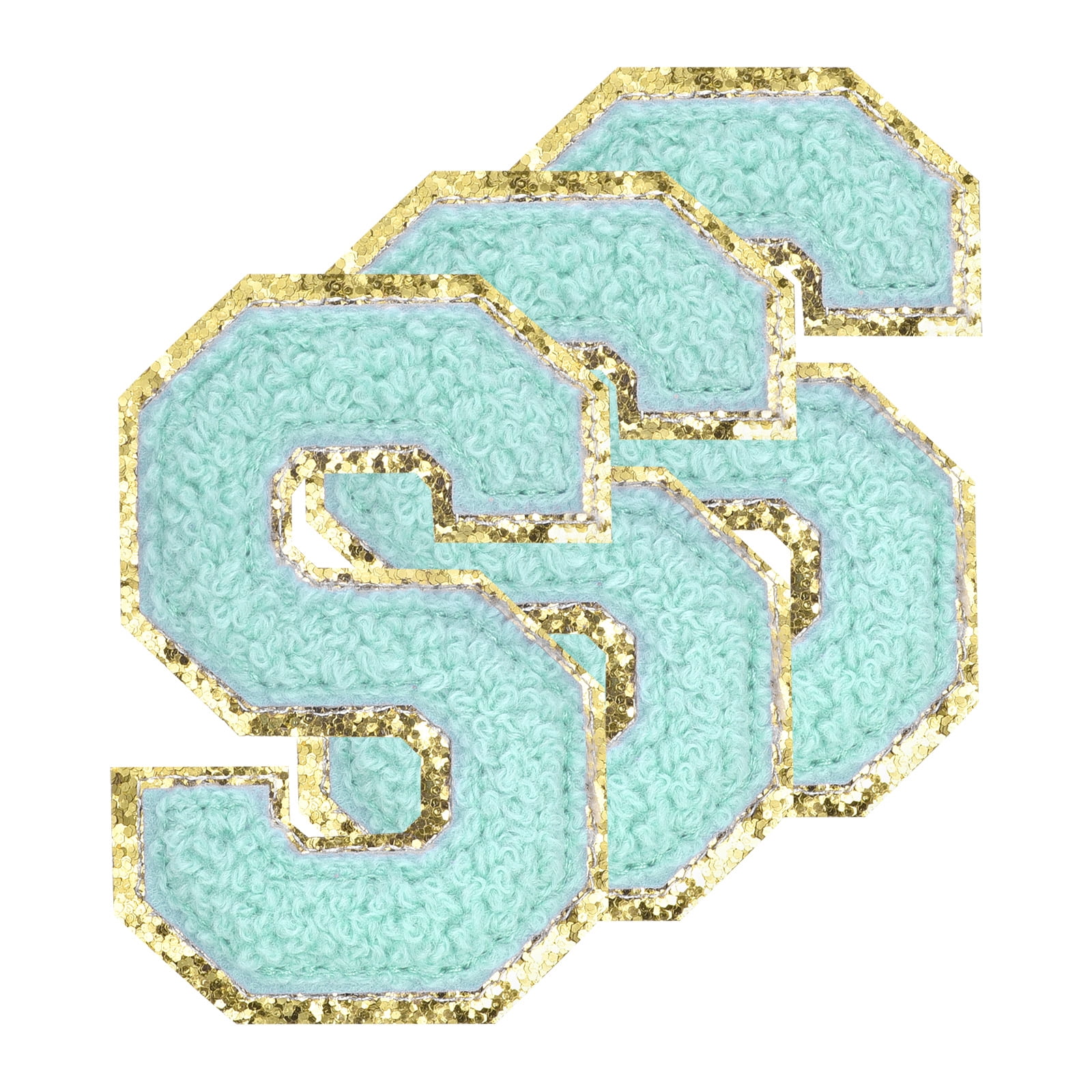 Uxcell Chenille Sew on Letter Patches Self Adhesive Chenille on Patches ...