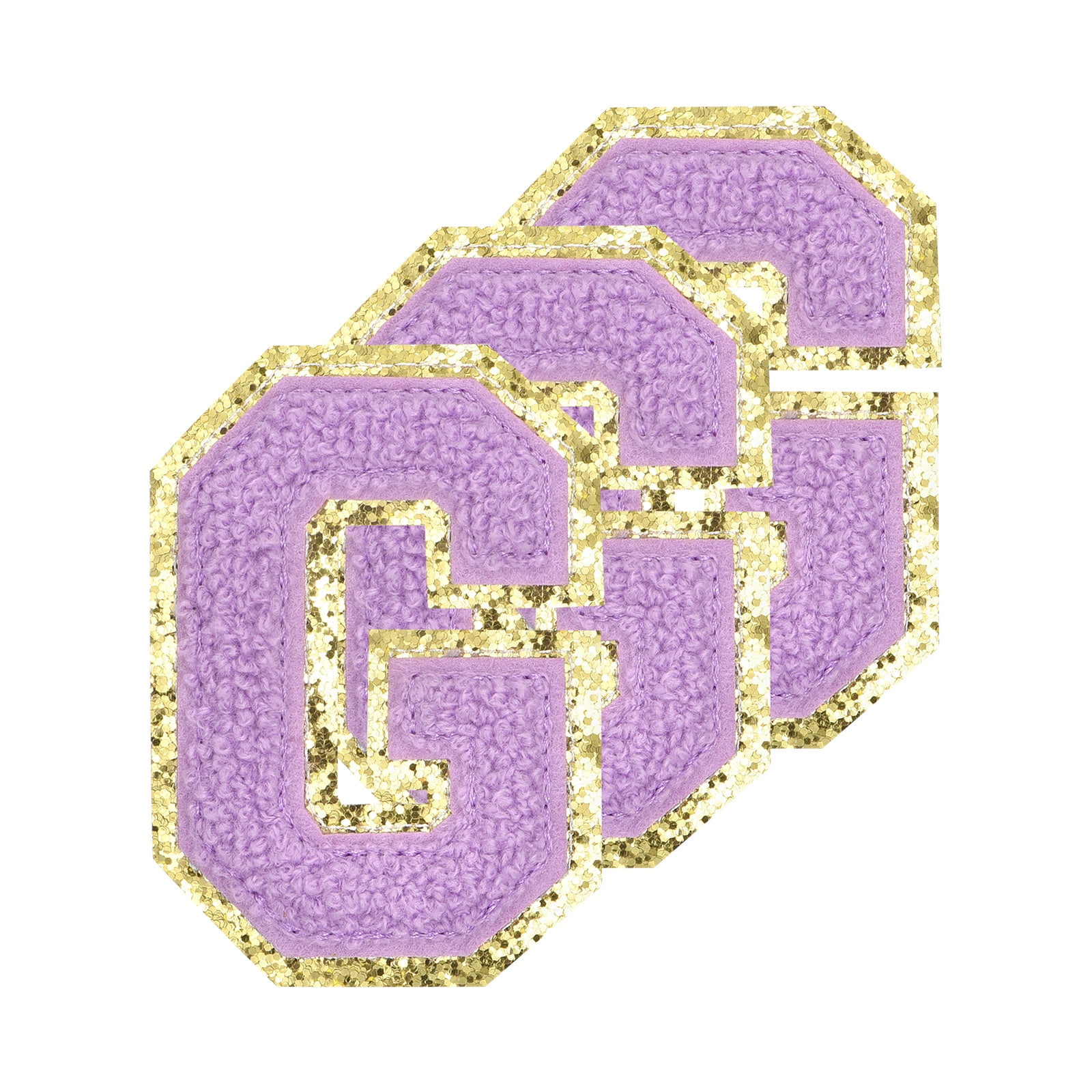 Uxcell Chenille Sew on Letter Patches Self Adhesive Chenille on Patches ...
