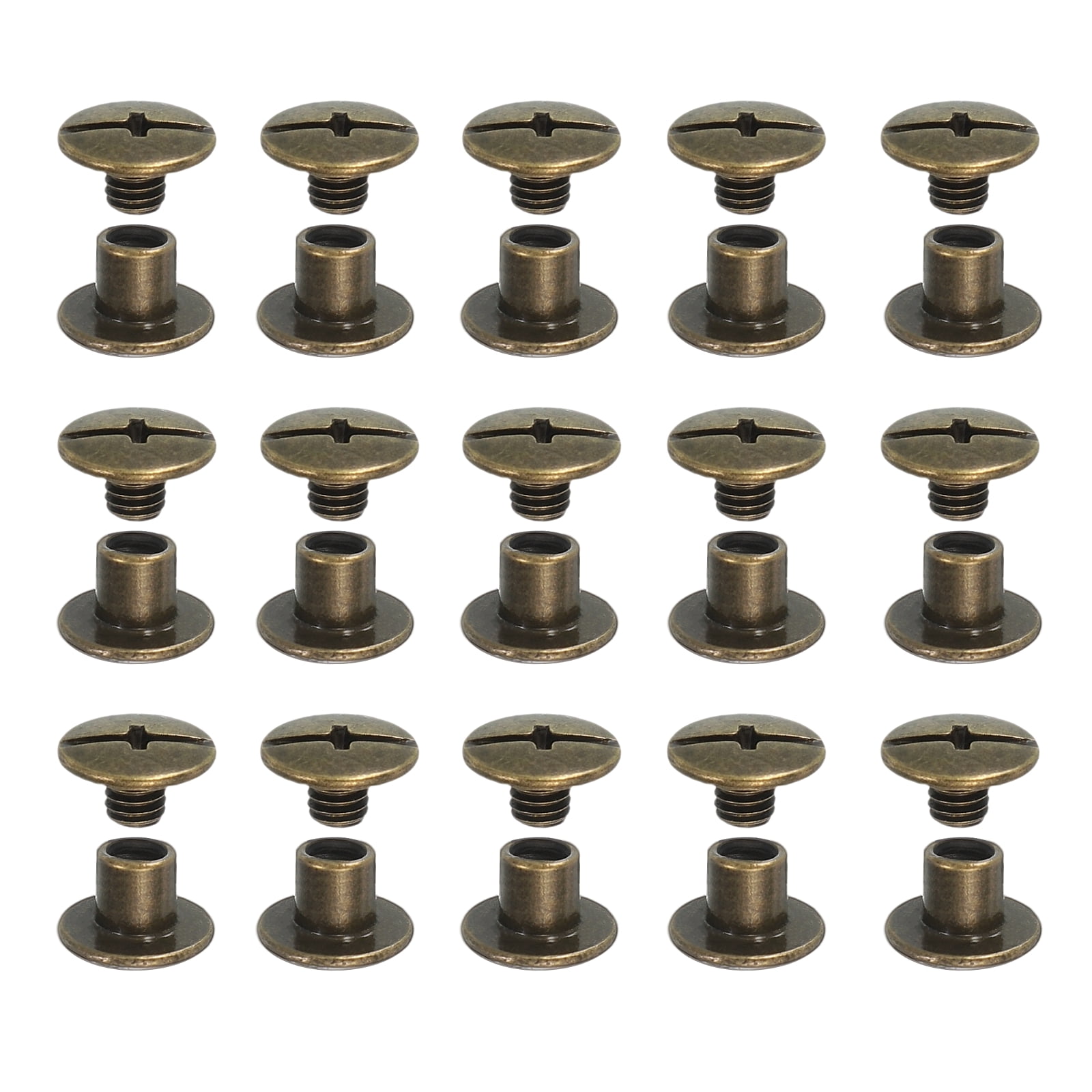 Uxcell Chicago Screws, Leather Rivets, Screw Rivets for Leather Crafts ...