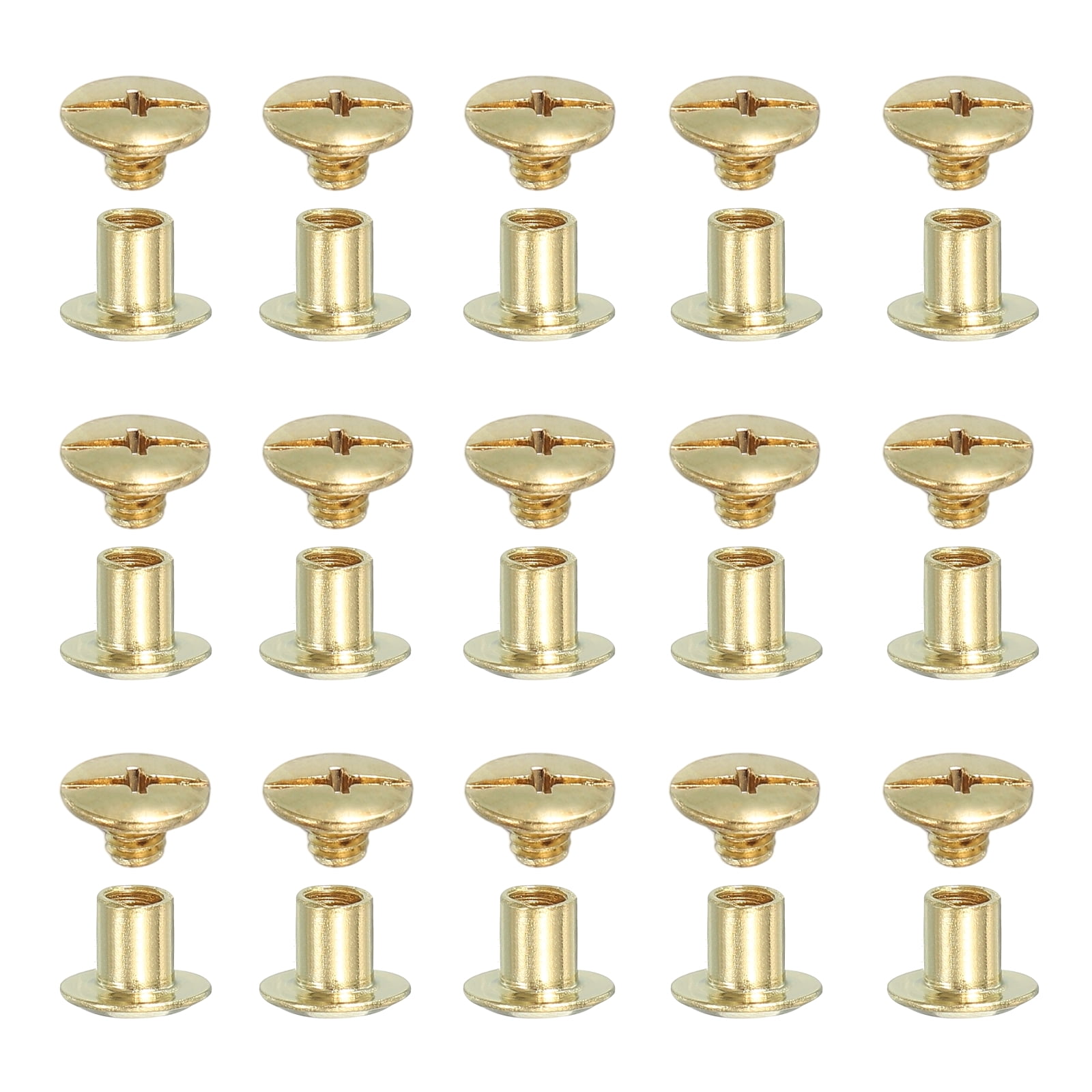 Uxcell Chicago Screws, Leather Rivets, Screw Rivets for Leather Crafts ...