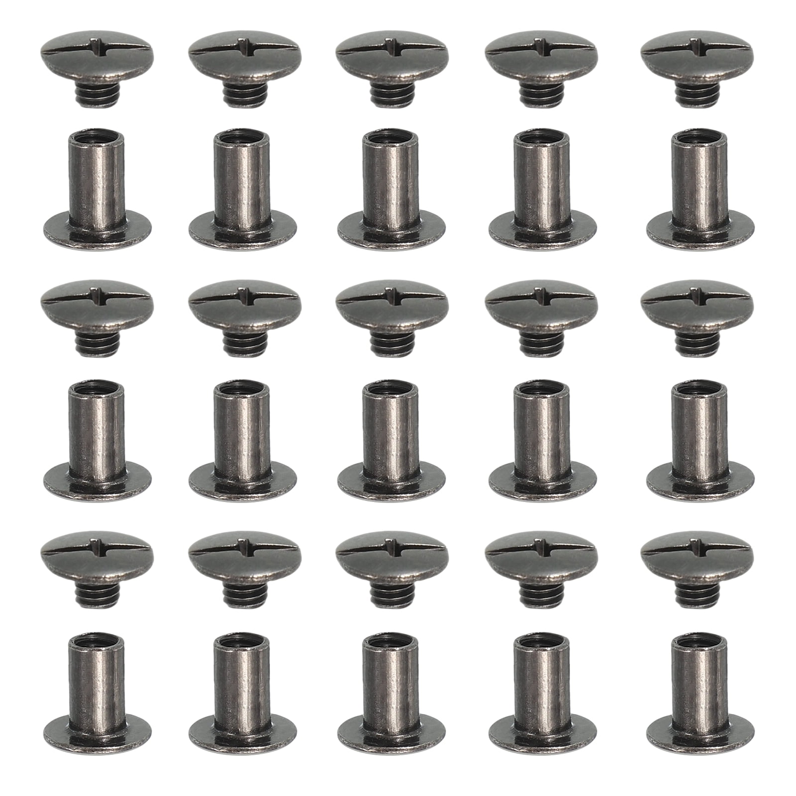 Uxcell Chicago Screws, Leather Rivets, Screw Rivets for Leather Crafts ...