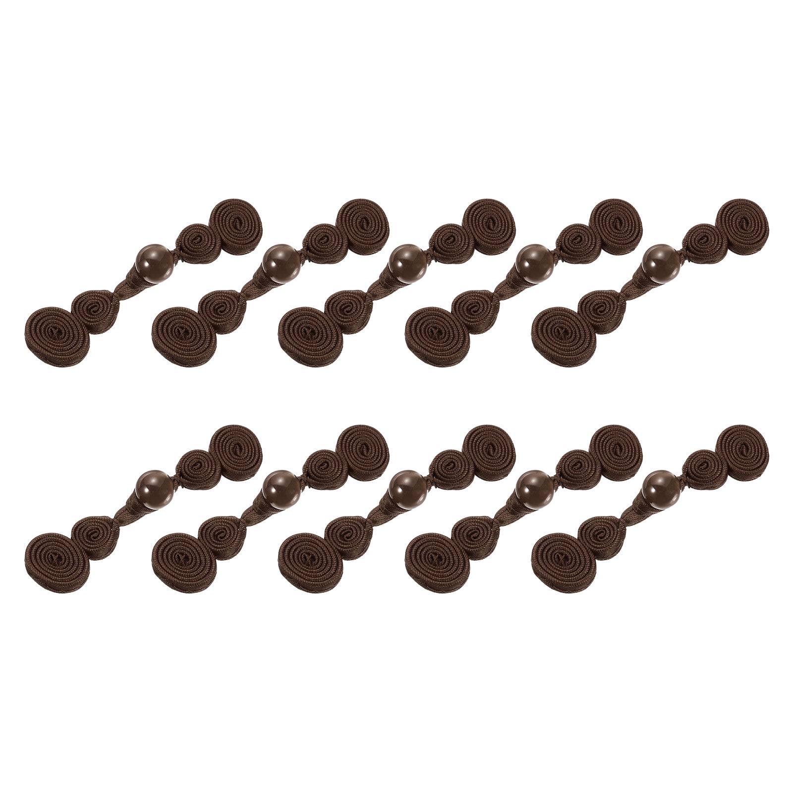 Uxcell Chinese Knots Frog Buttons Closure Sewing Fasteners, 10 Pairs ...