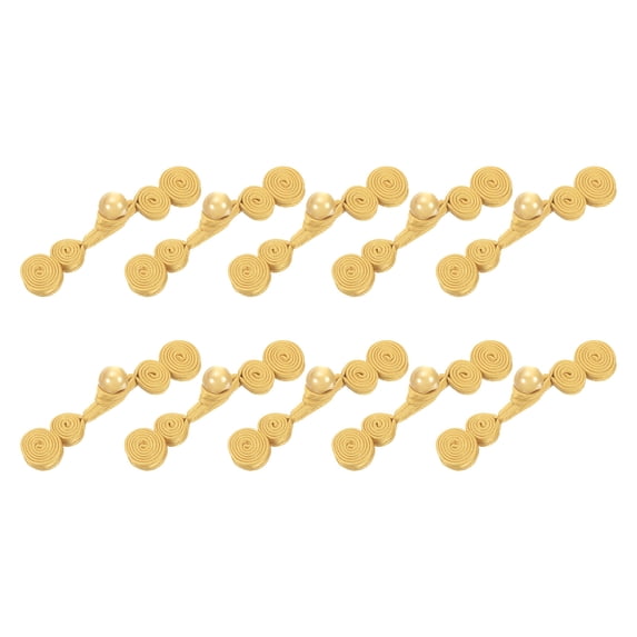 Uxcell Chinese Knots Frog Buttons Closure Sewing Fasteners, 10 Pairs ...