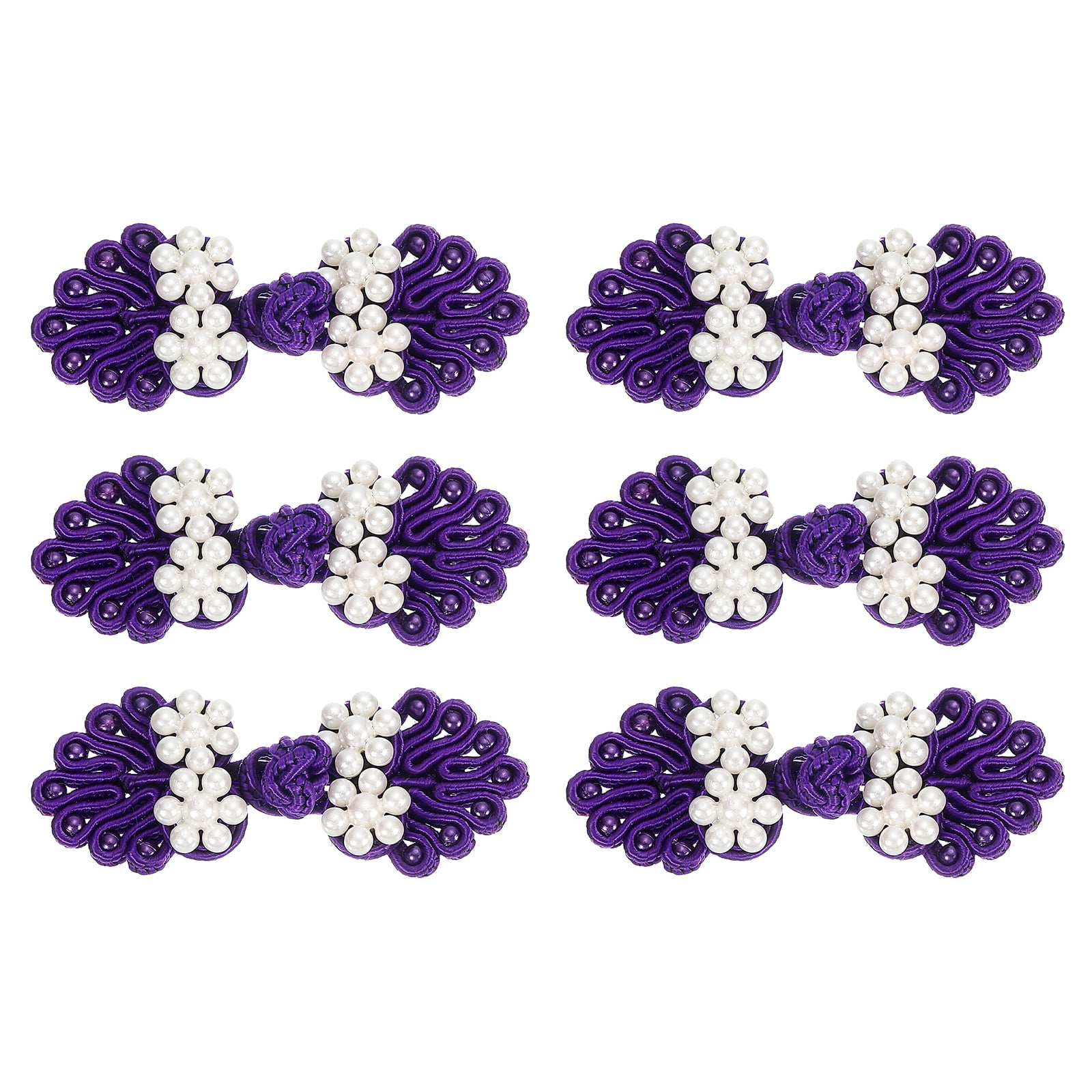 Uxcell Chinese Knots Sewing Buttons Closure, 6 Pairs 60x25mm Knot Frog ...