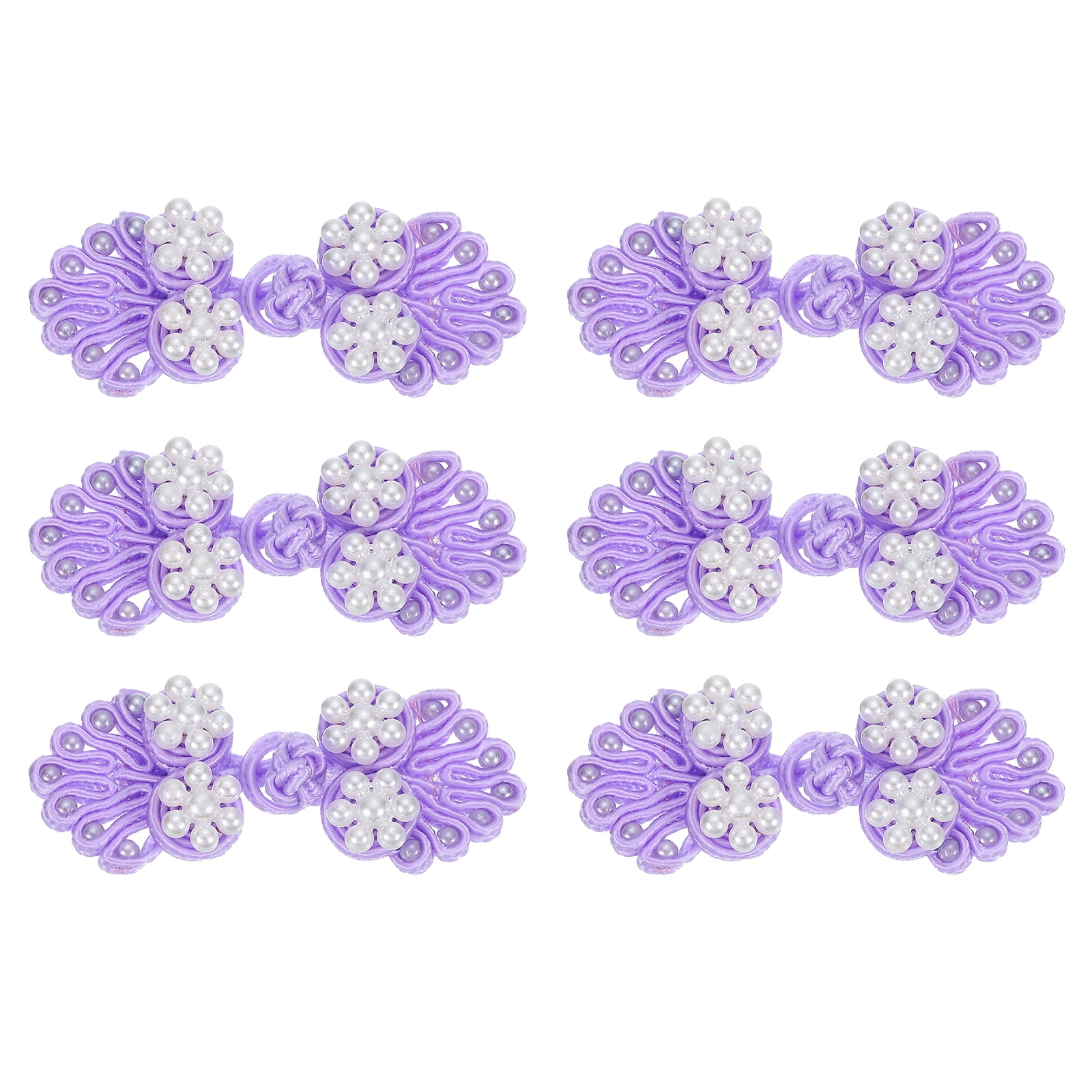 Uxcell Chinese Knots Sewing Buttons Closure, 6 Pairs 60x25mm Knot Frog ...