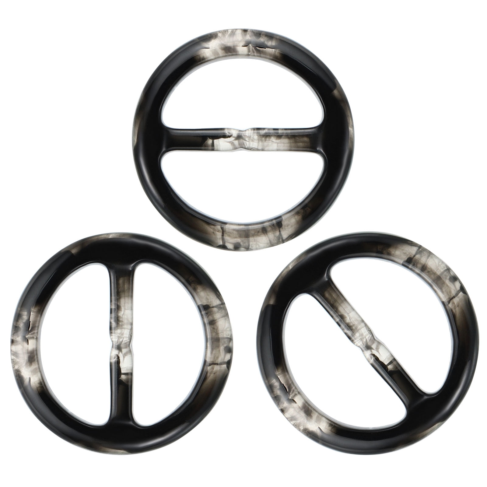 Uxcell Circle Round Resin Scarf Ring Clip, for Woman Silk Scarf, Loose ...