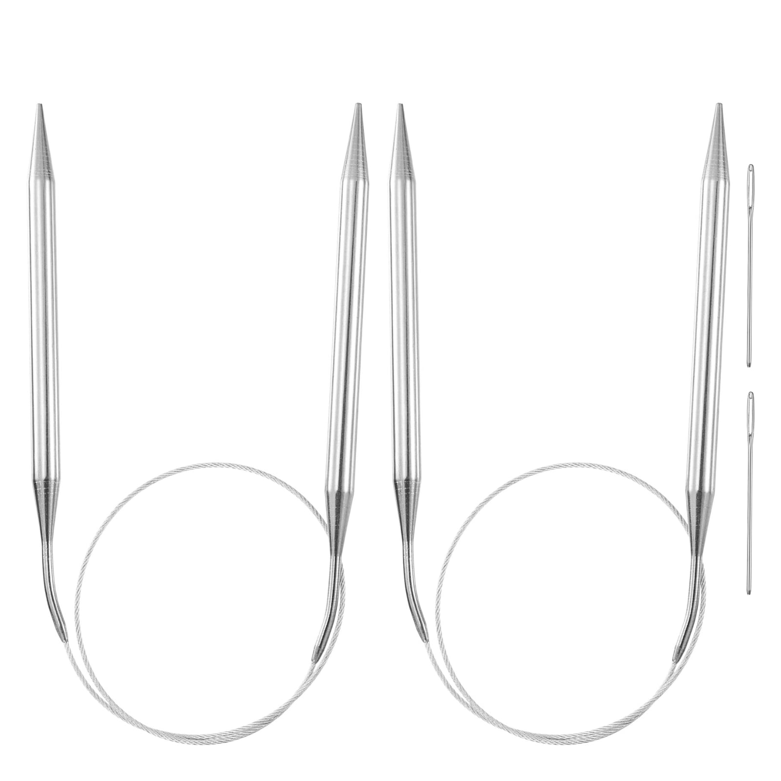 Uxcell Circular Knitting Needles Needles Stainless Steel for Knitting 2 ...