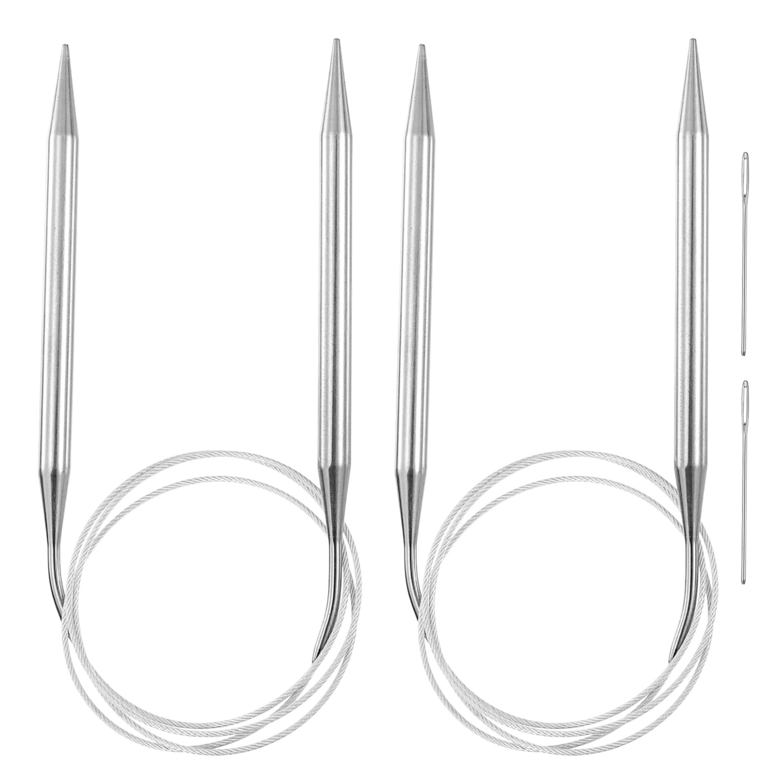 Uxcell Circular Knitting Needles Needles Stainless Steel for Knitting 2 ...