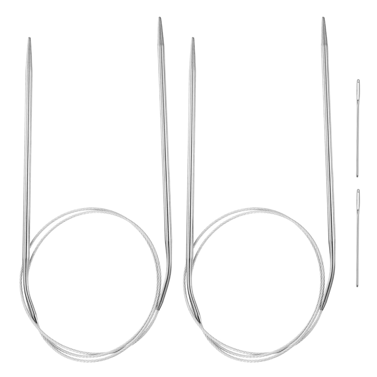 Uxcell Circular Knitting Needles Needles Stainless Steel for Knitting 2 ...
