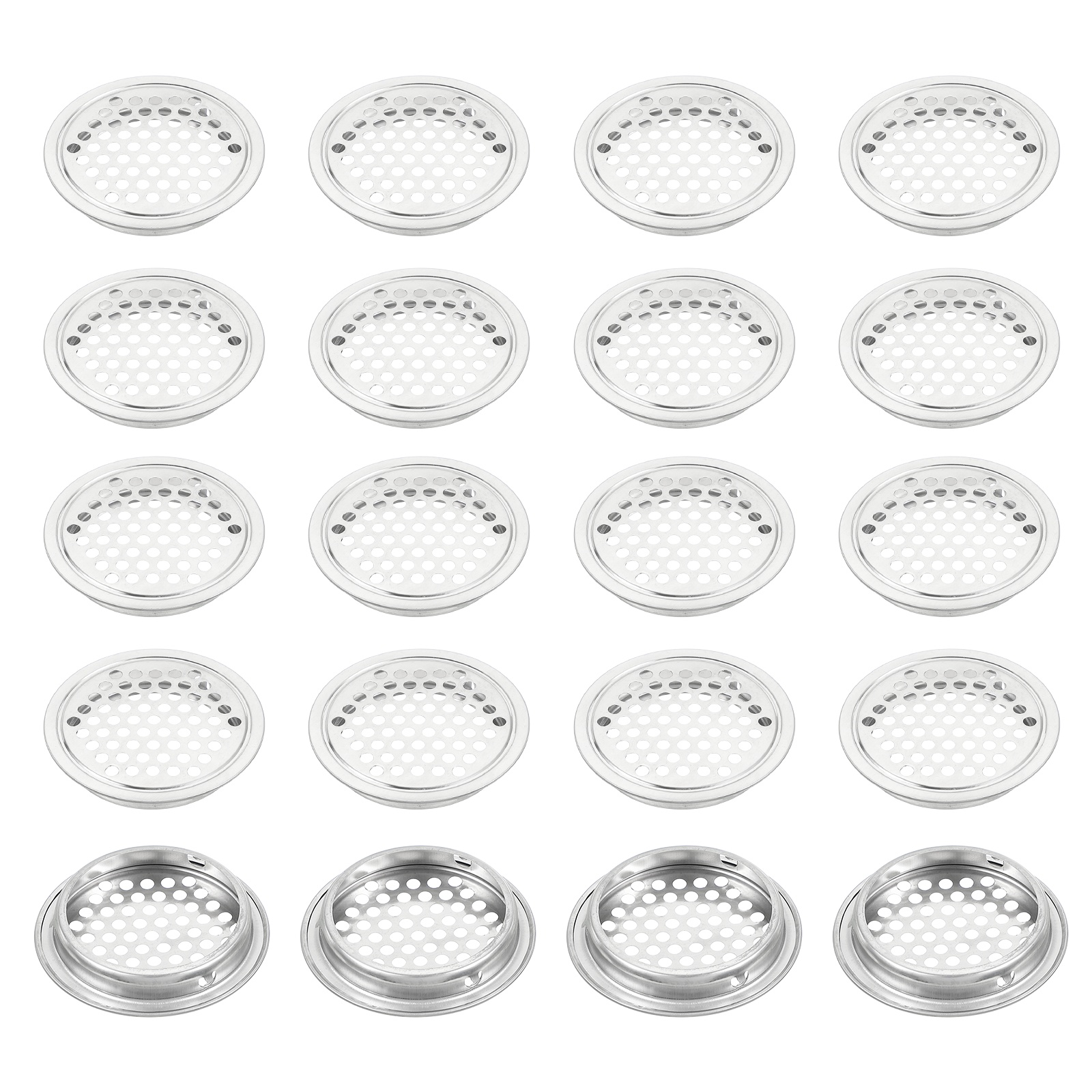 Uxcell Circular Soffit Vent, Stainless Steel Round Mesh Hole Air Vent ...