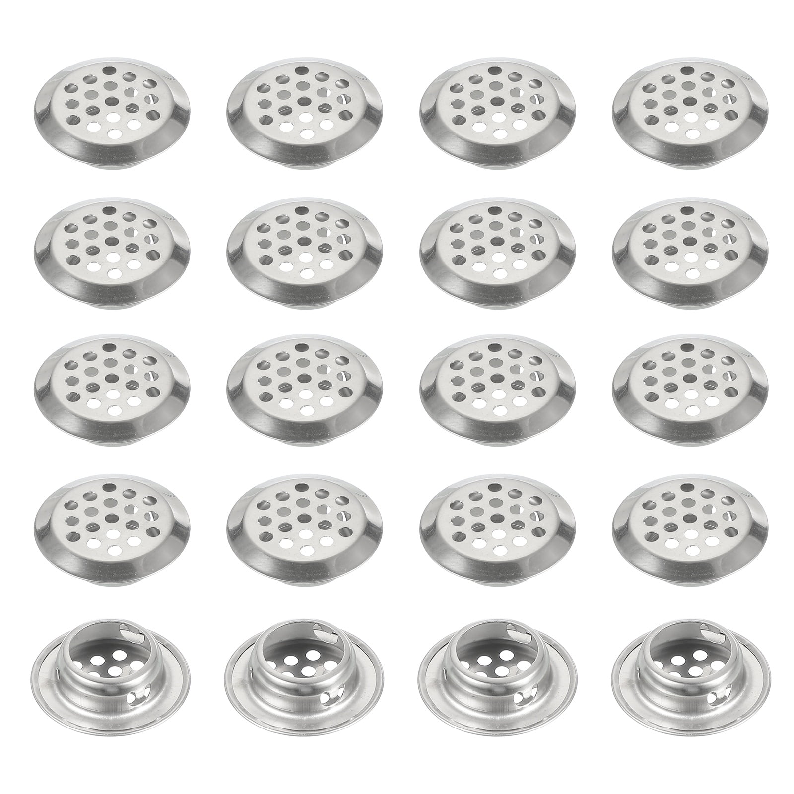 Uxcell Circular Soffit Vents, Stainless Steel Round Mesh Hole Air Vents ...