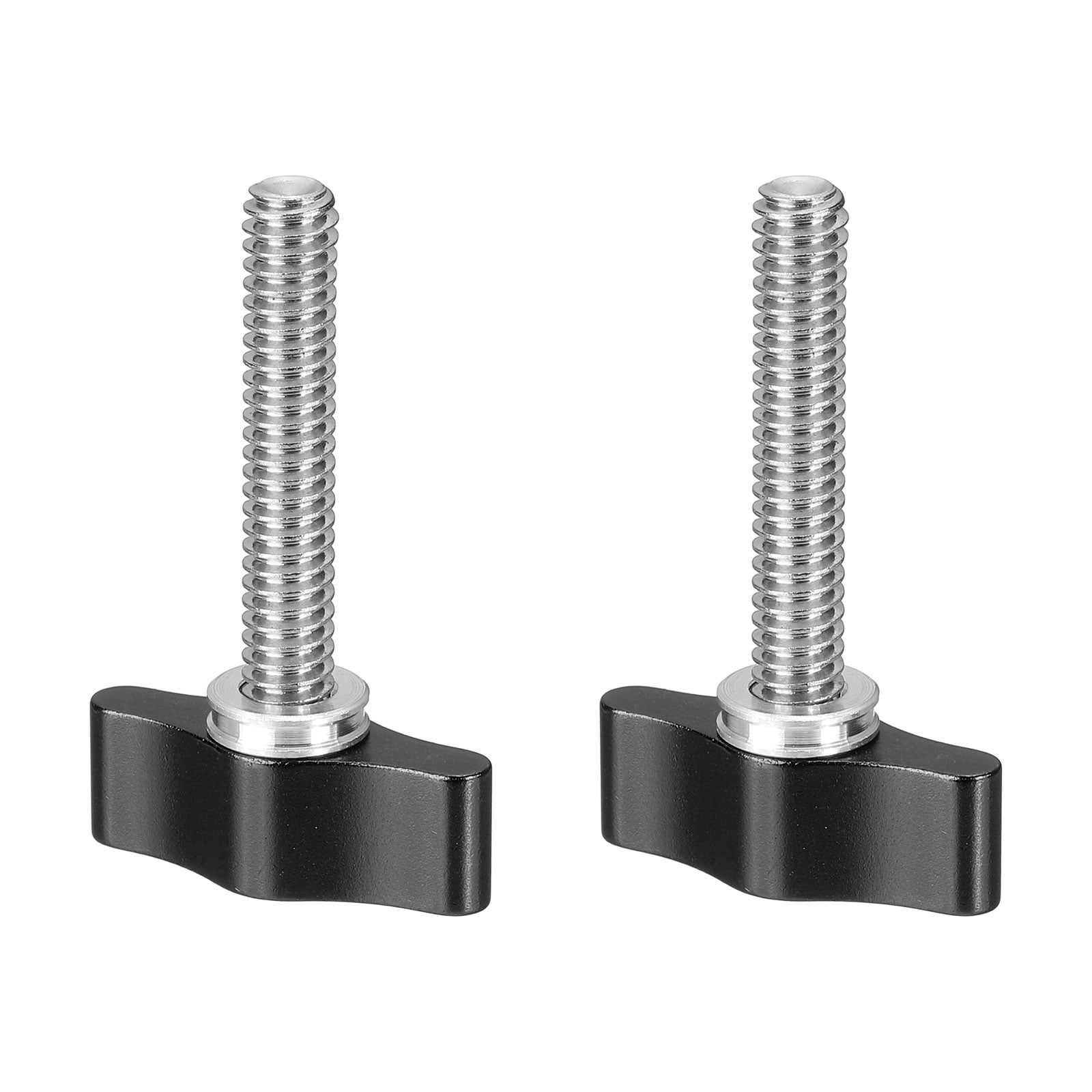 Uxcell Clamping Screw Knob 1/4" x 1.91", 2Pcs Aluminum Alloy T Shaped ...