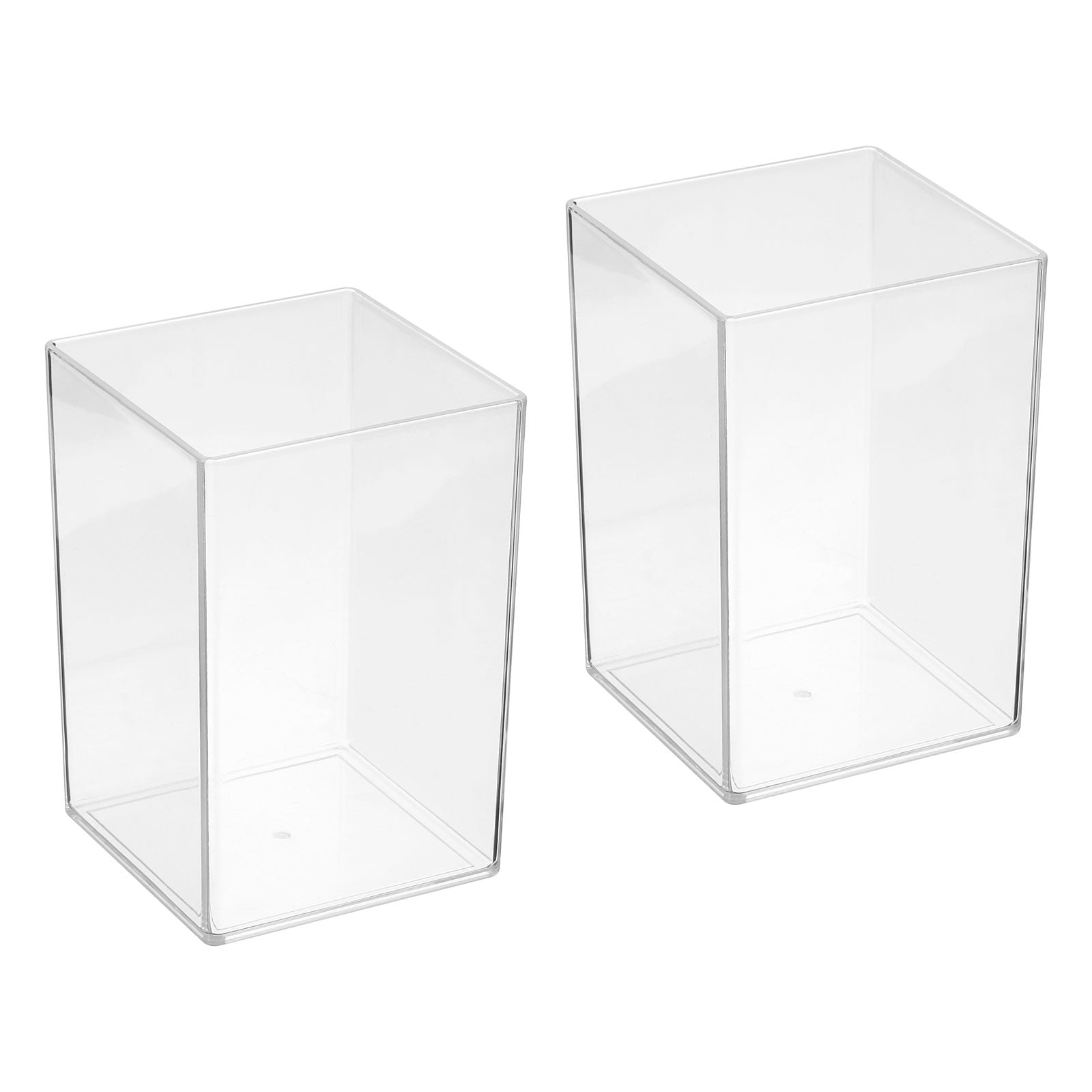 Uxcell Clear Acrylic Pen Holder Pencil Holder Pen Organizer Pencil Cup ...