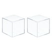 Acrylic Display Case Plastic Box Cube Storage Box Transparent Assemble ...