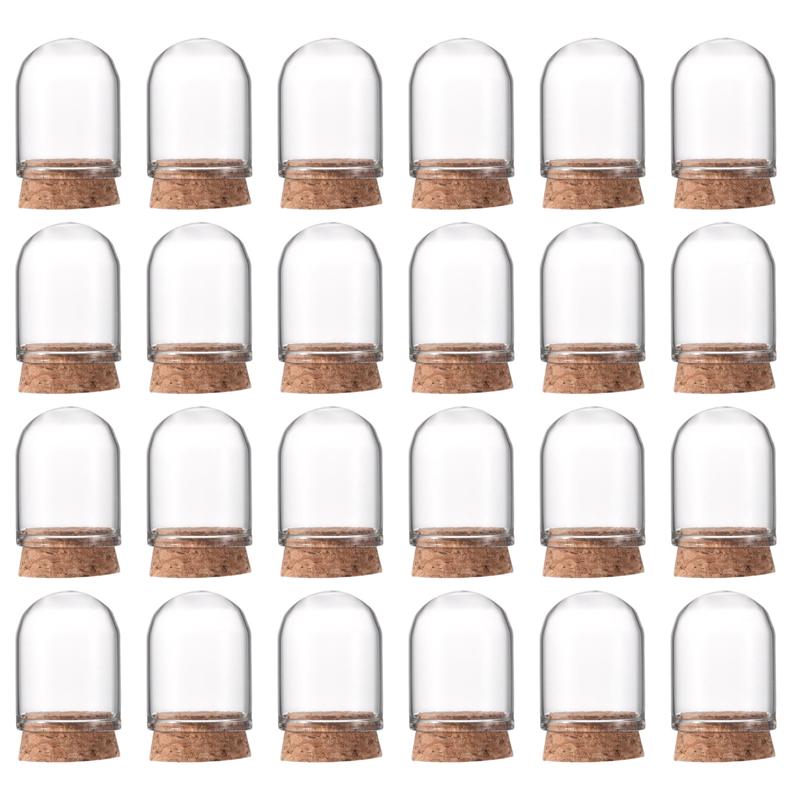 Uxcell Clear Cloche Glass Dome Glass Bell Jar Display Case Tabletop ...