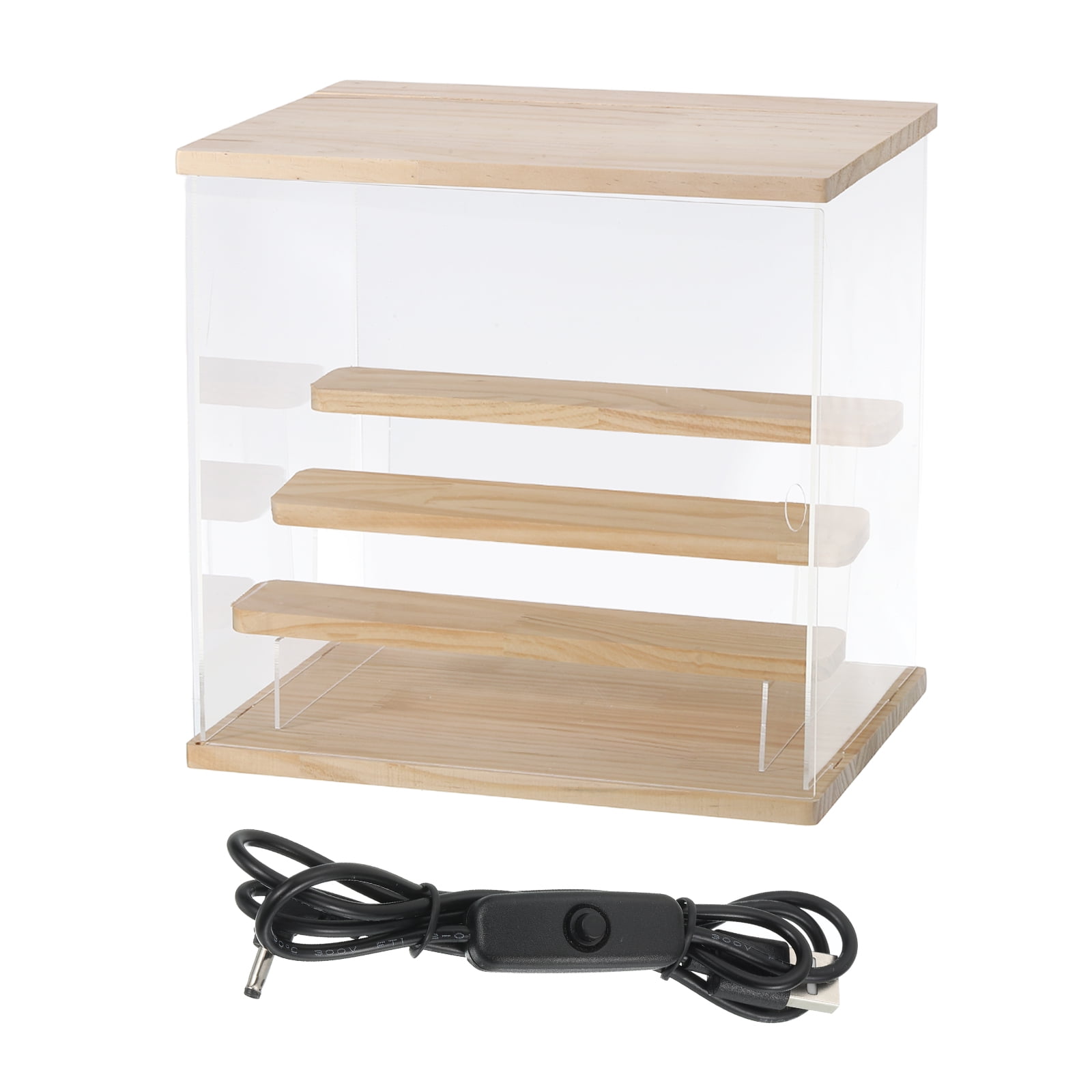 Uxcell Clear Display Case, 4 Layer Acrylic Figure Display Case Clear ...