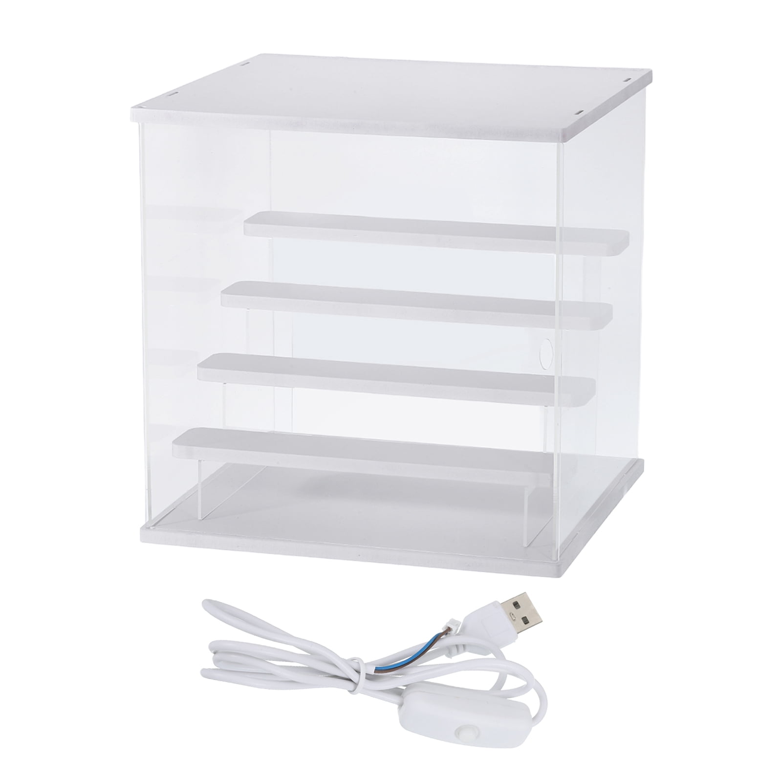 Uxcell Clear Display Case, 5 Layer Acrylic Figure Display Case Clear ...