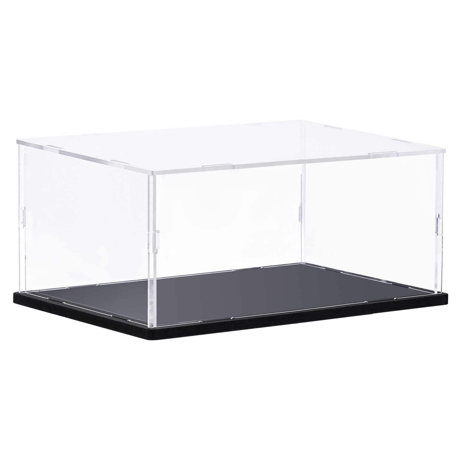Uxcell Clear Display Case Acrylic Box, Assemble Transparent Box Dustproof Showcase 45x20x20cm ...
