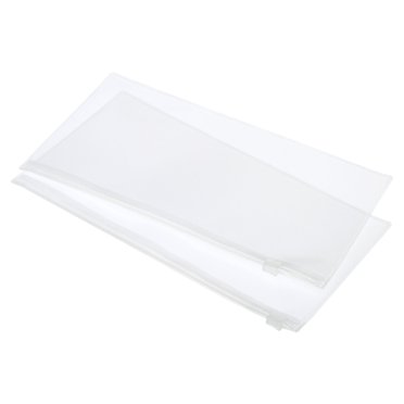 Uxcell B8 File Document Pockets Bill Pouch Mesh Zipper Bags, White 6 ...