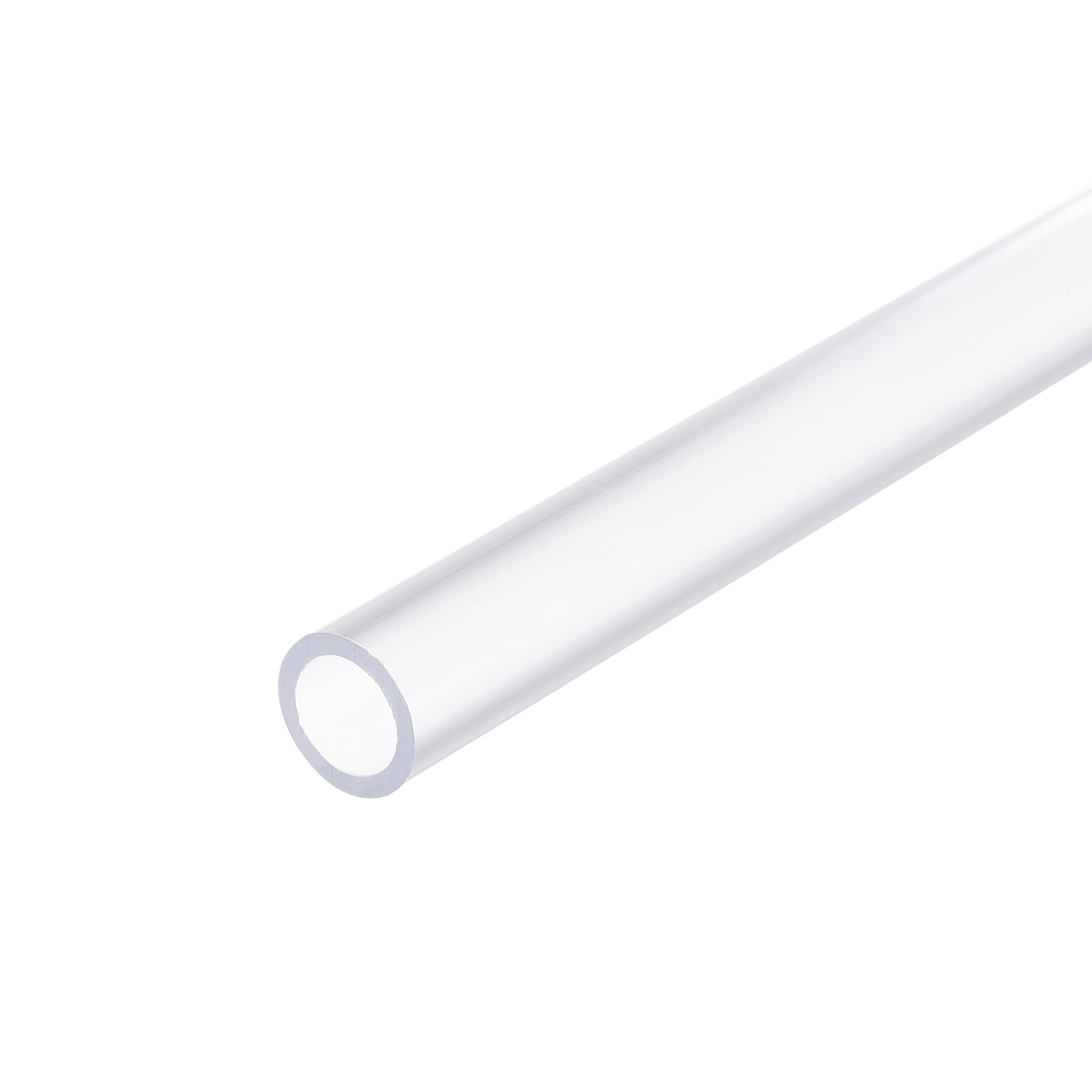 Uxcell Clear PVC Rigid Pipe 12mm(1/2"） ID 16mm(5/8"） OD 14" High Impact ...