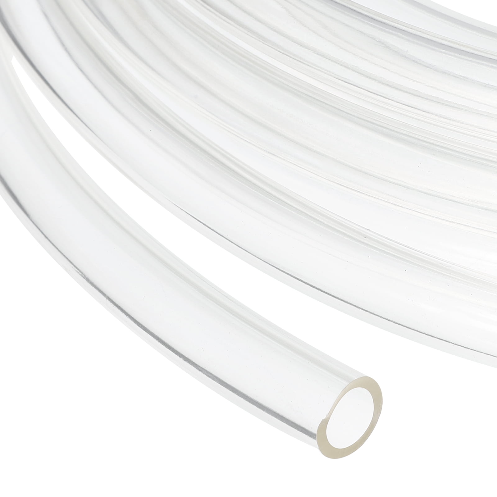 Uxcell Clear PVC Tubing, 8mm ID x 11mm OD - 15ft PVC Tube Lightweight ...