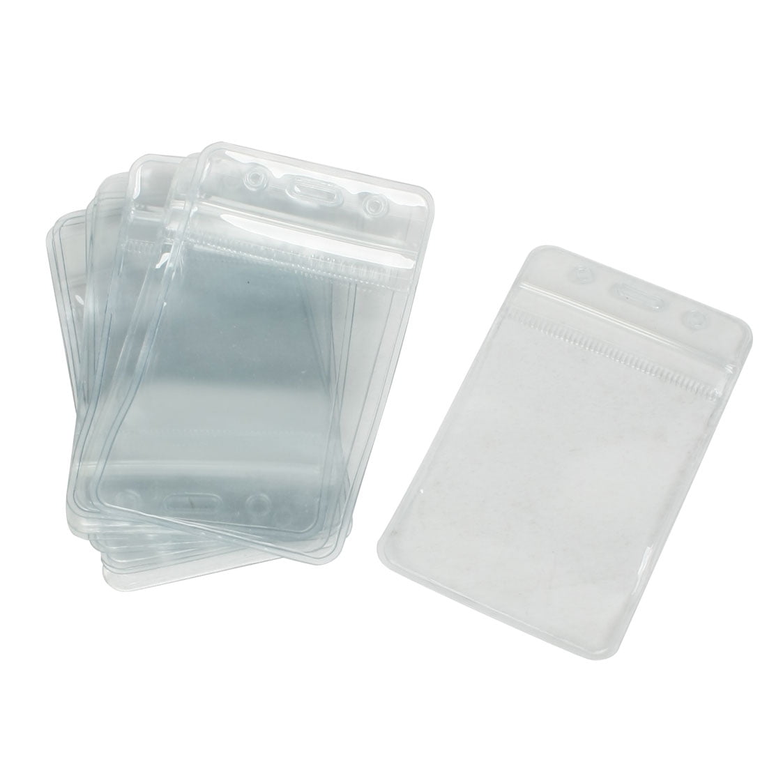 Uxcell Clear Waterproof Vertical ID Card Badge Holders 10 Pcs - Walmart.com