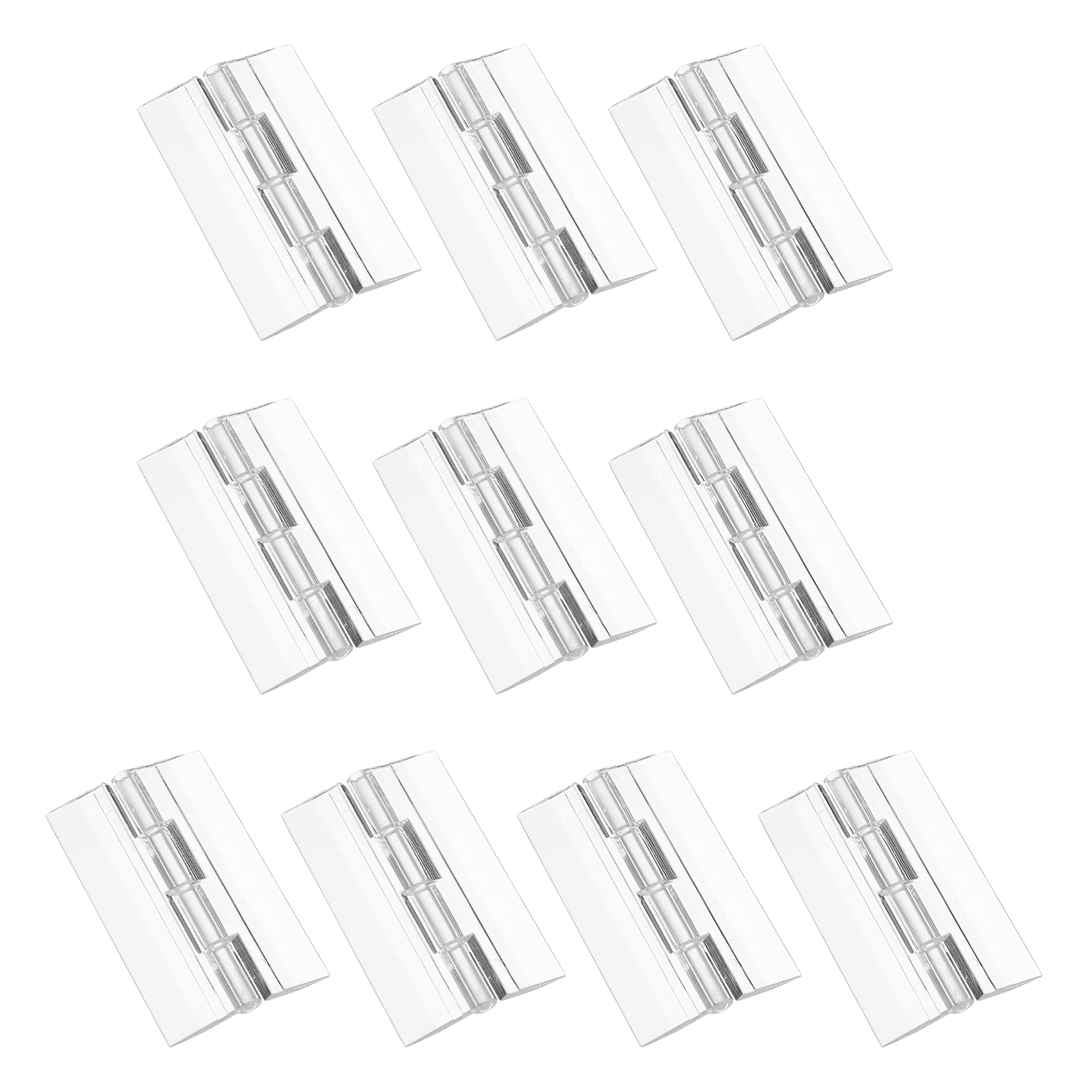 Uxcell Clear Plastic Hinges, Acrylic Hinges Small Hinge Continuous ...
