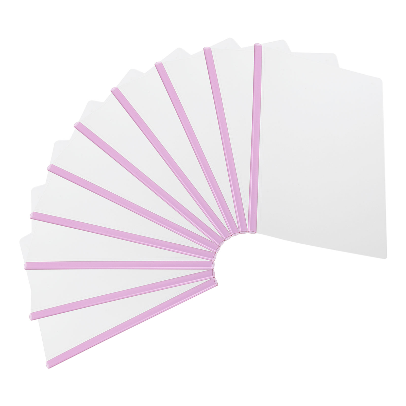 Uxcell Clear Report Cover with Sliding Bar, 10 Pcs 8mm Slide-Grip ...