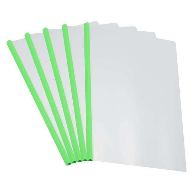 Uxcell Clear Report Covers with Sliding Bar, 10mm 75 Sheets Capacity ...