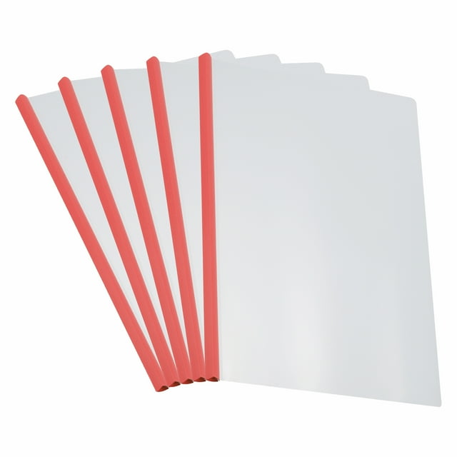 Uxcell Clear Report Covers with Sliding Bar, 10mm 75 Sheets Capacity ...