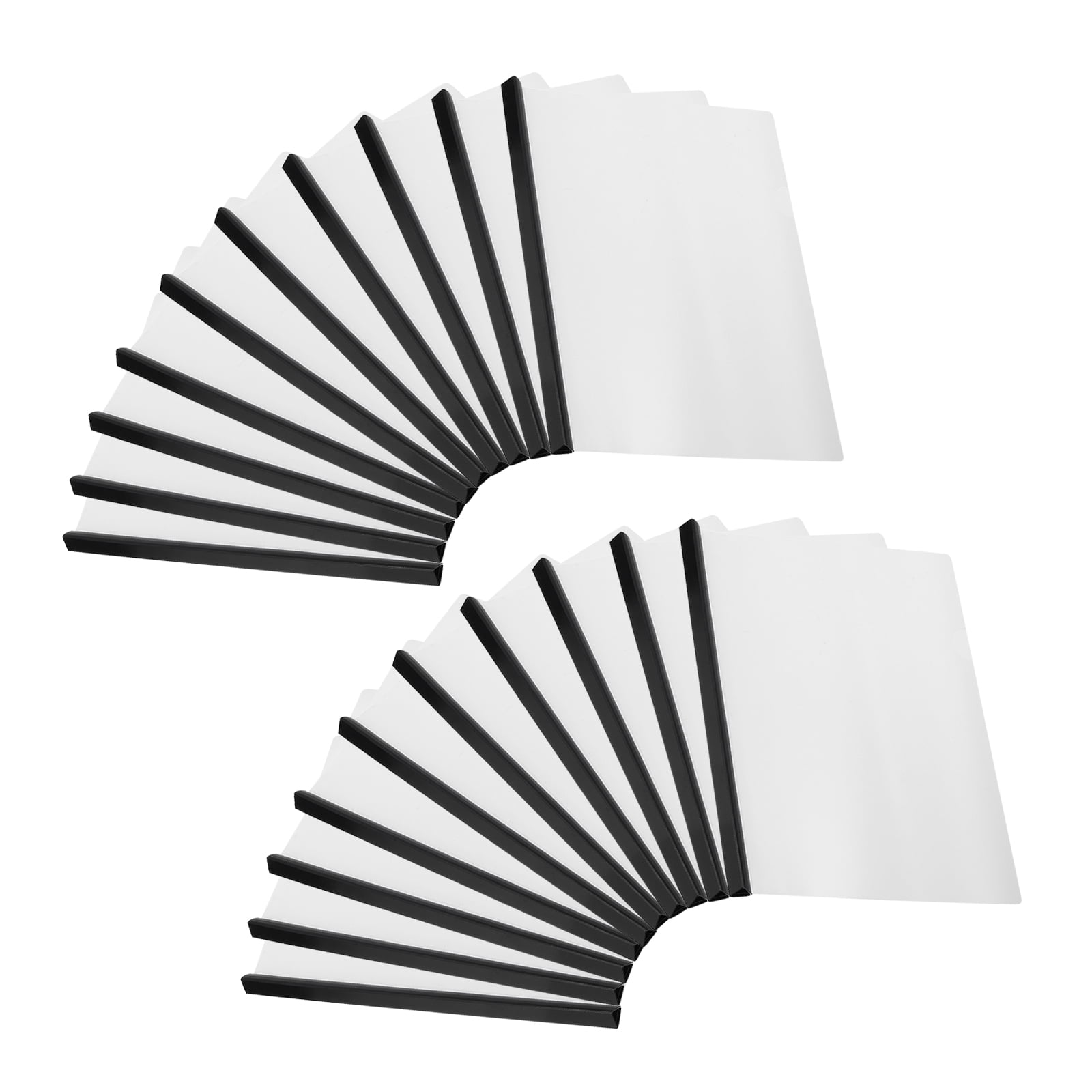 Uxcell Clear Report Covers with Sliding Bar, 20 Pcs 15mm Slide-Grip ...