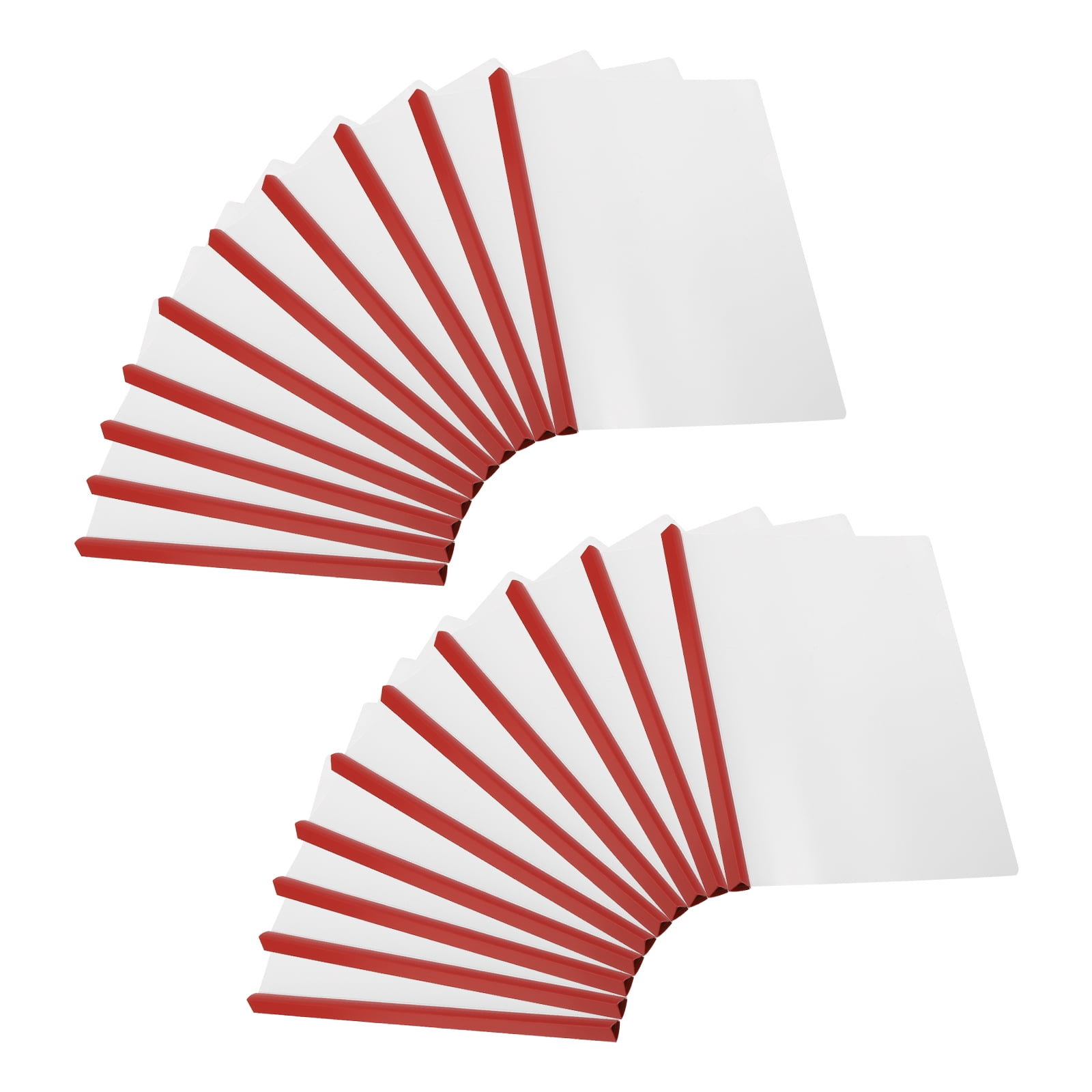 Uxcell Clear Report Covers with Sliding Bar, 20 Pcs 15mm Slide-Grip ...