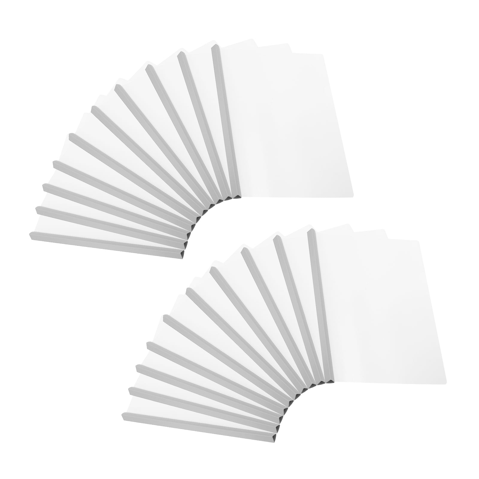 Uxcell Clear Report Covers with Sliding Bar, 20 Pcs 15mm Slide-Grip ...
