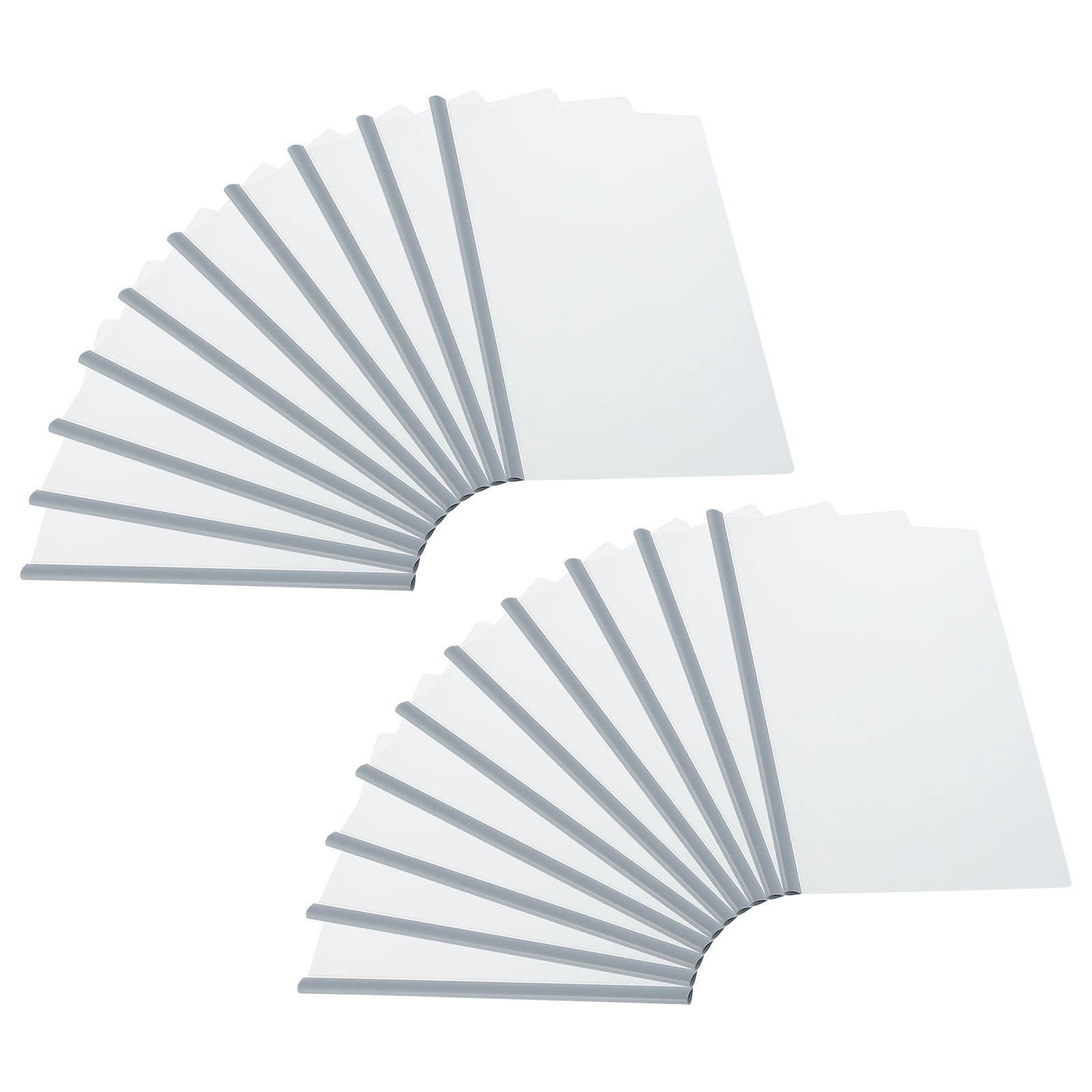 Uxcell Clear Report Covers with Sliding Bar, 20 Pcs 8mm Slide-Grip ...