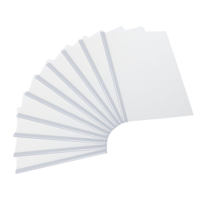 Uxcell Clear Report Covers with Sliding Bars, 10 Pcs 8mm Slide-Grip ...