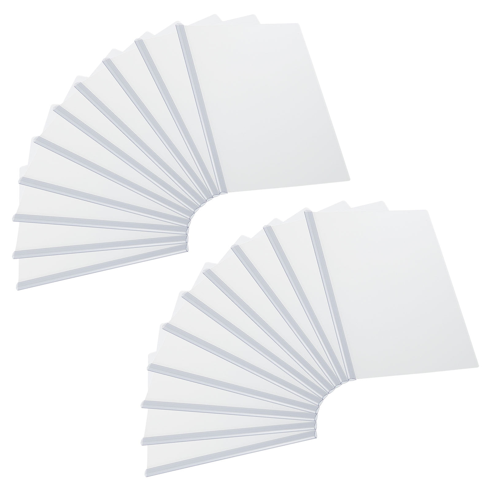 Uxcell Clear Report Covers with Sliding Bars, 20 Pcs 8mm Slide-Grip ...