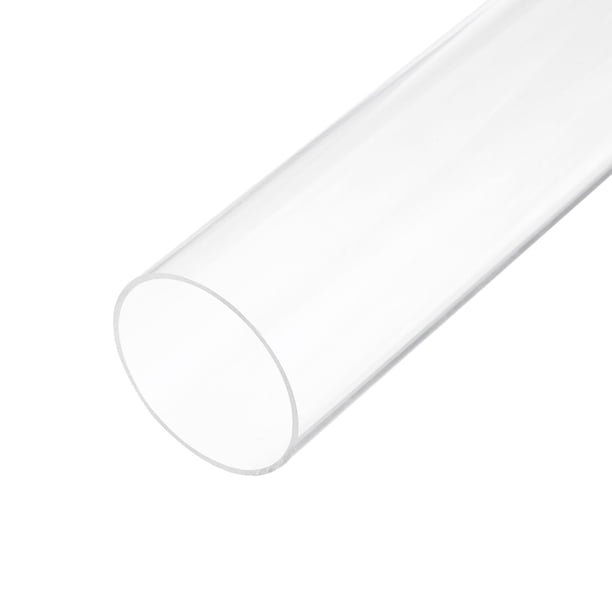 Uxcell Clear Rigid Acrylic Pipe 47mm ID x 50mm OD x 305mm Round Tube ...
