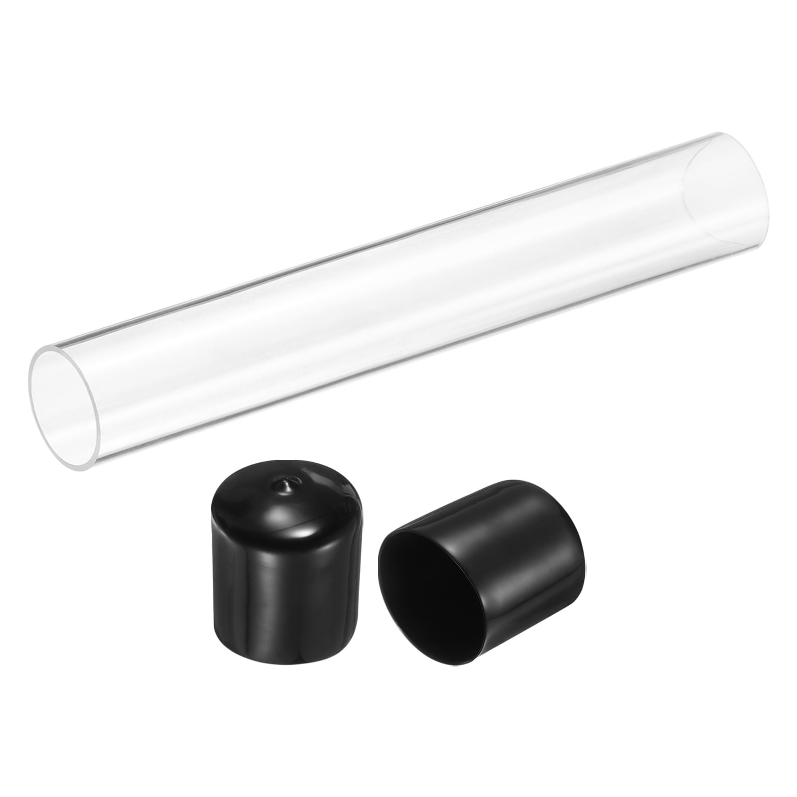 Uxcell Clear Rigid Acrylic Pipe, 56mm(2.2") ID x 60mm(2.36") OD 18 ...
